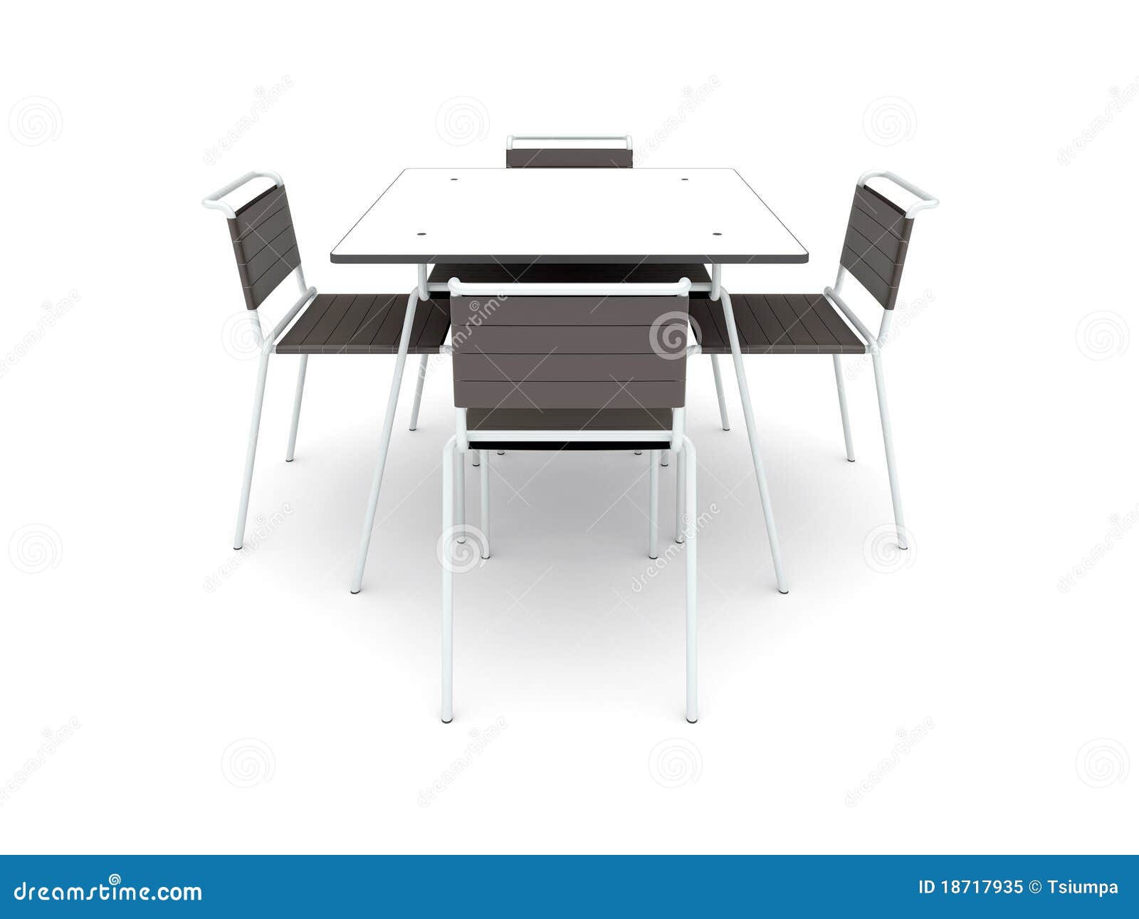 Isolated dining table stock illustration. Illustration of dining - 18717935