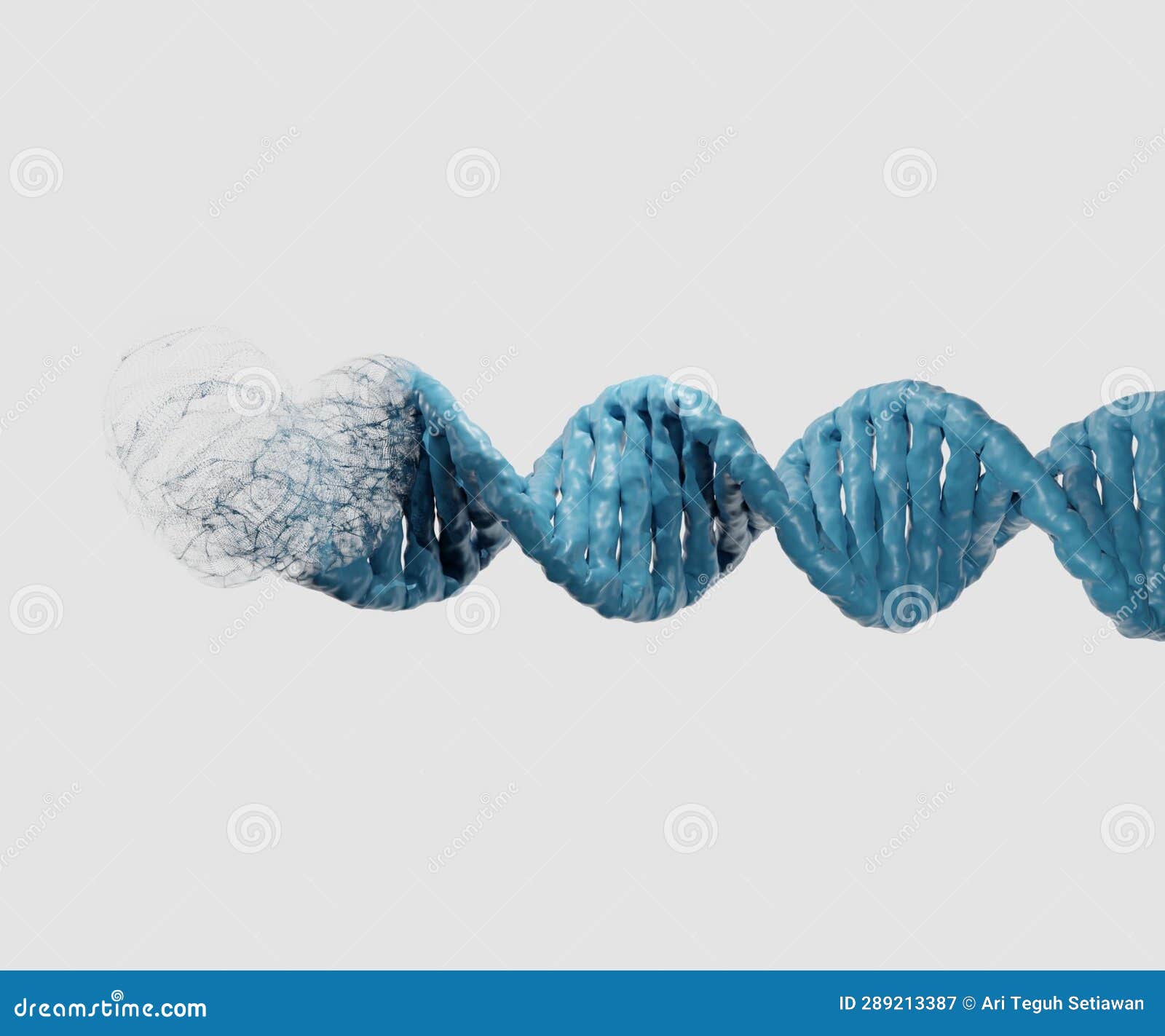 Disintegrated or Dispersing DNA into Smaller Molecules Stock ...