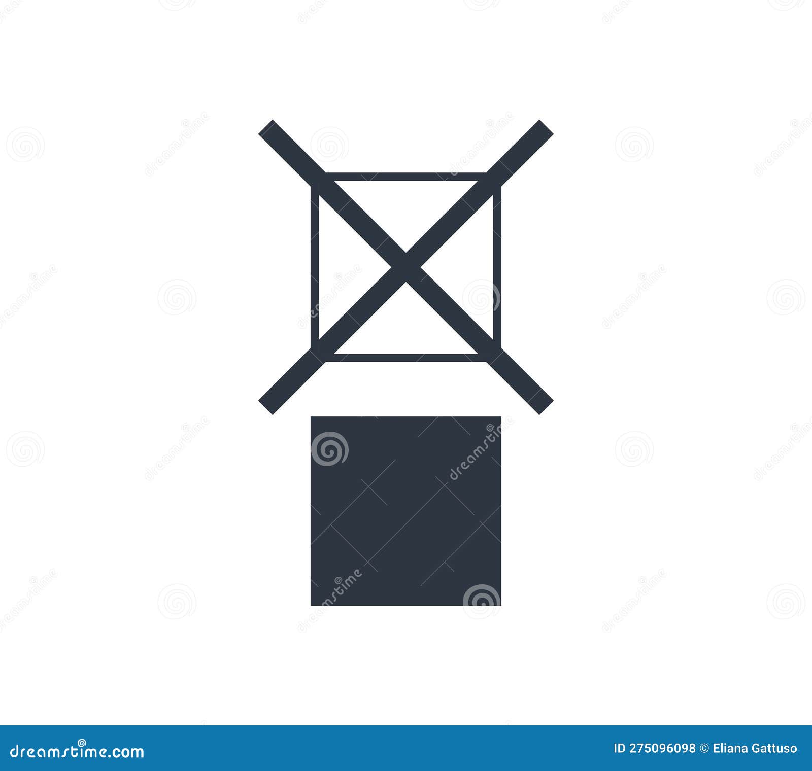 Isolated Do Not Stack Label. Concept of Packaging Stock Vector ...