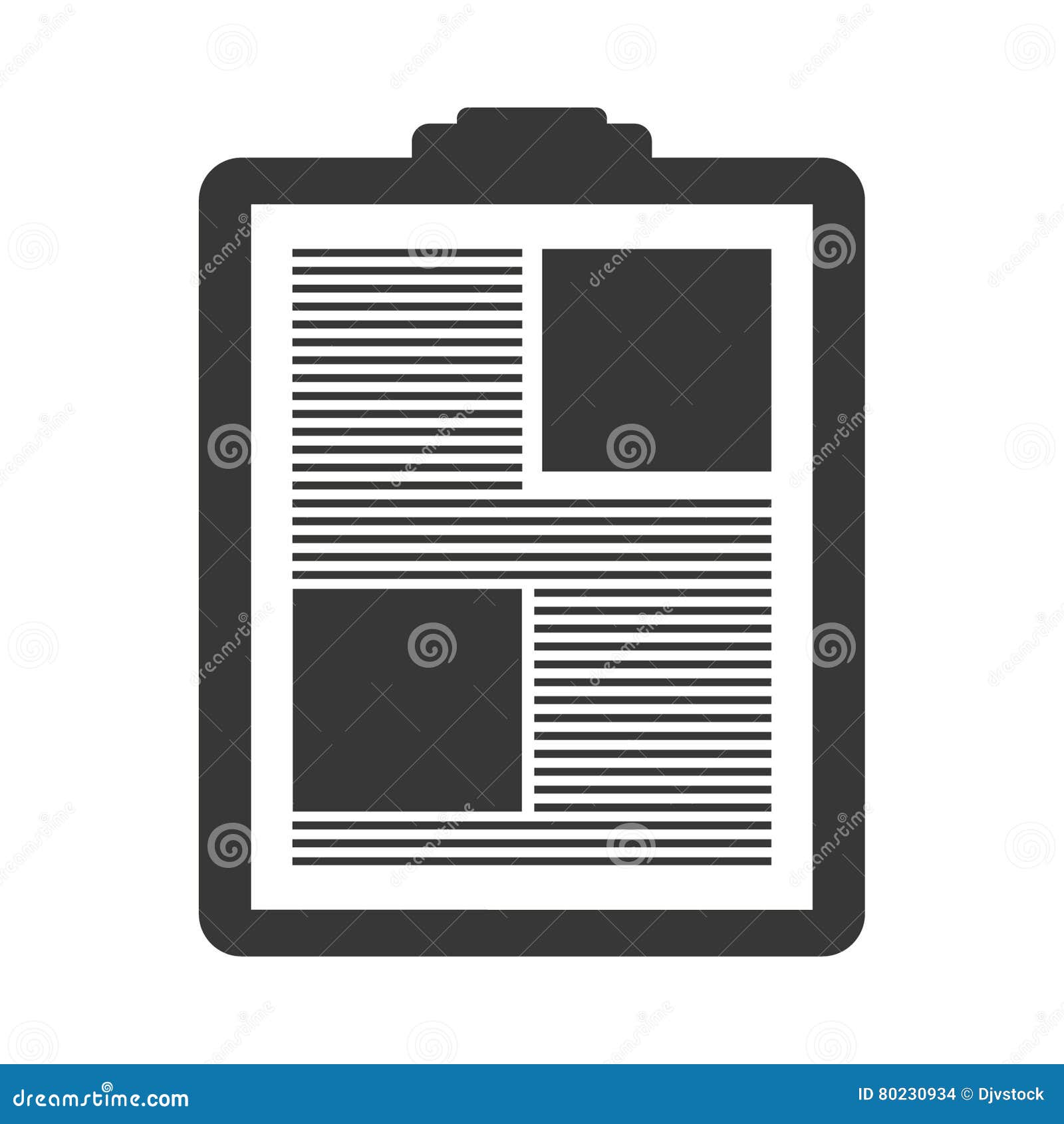 Isolated Document Paper Design Stock Vector - Illustration of ...