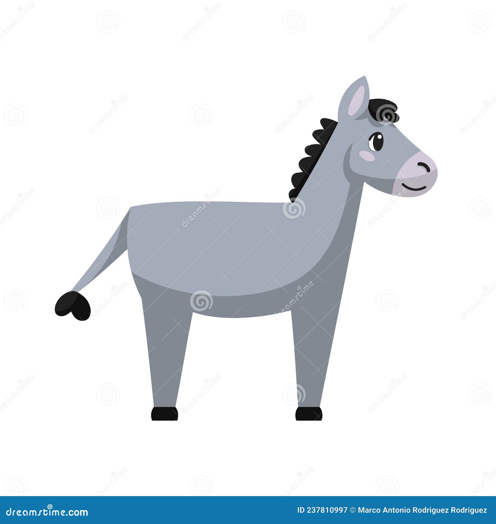 Isolated Donkey Belen Vector Illustration Stock Illustration ...
