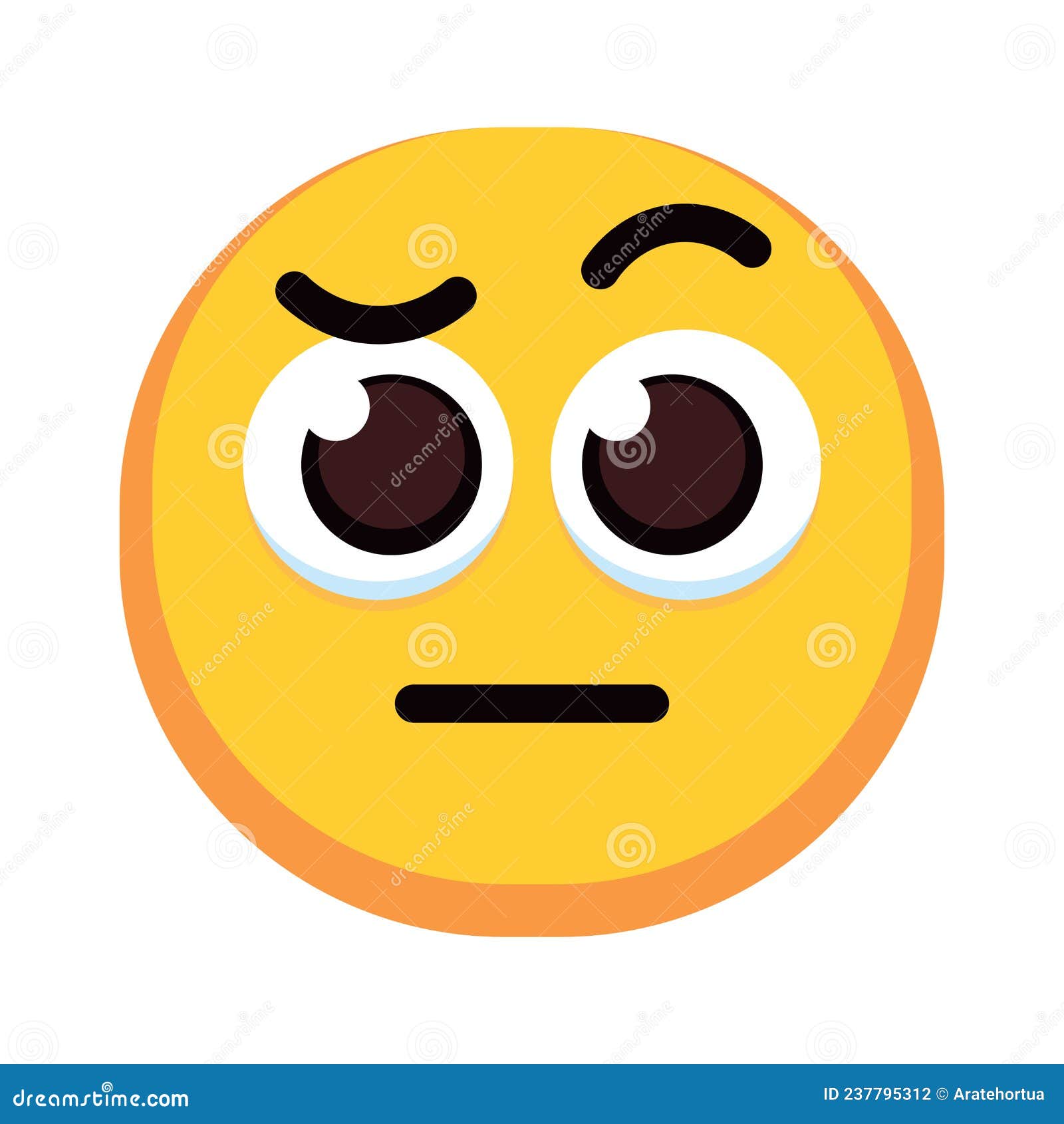 Isolated Doubt Colored Emoji Icon Stock Vector - Illustration of mood ...