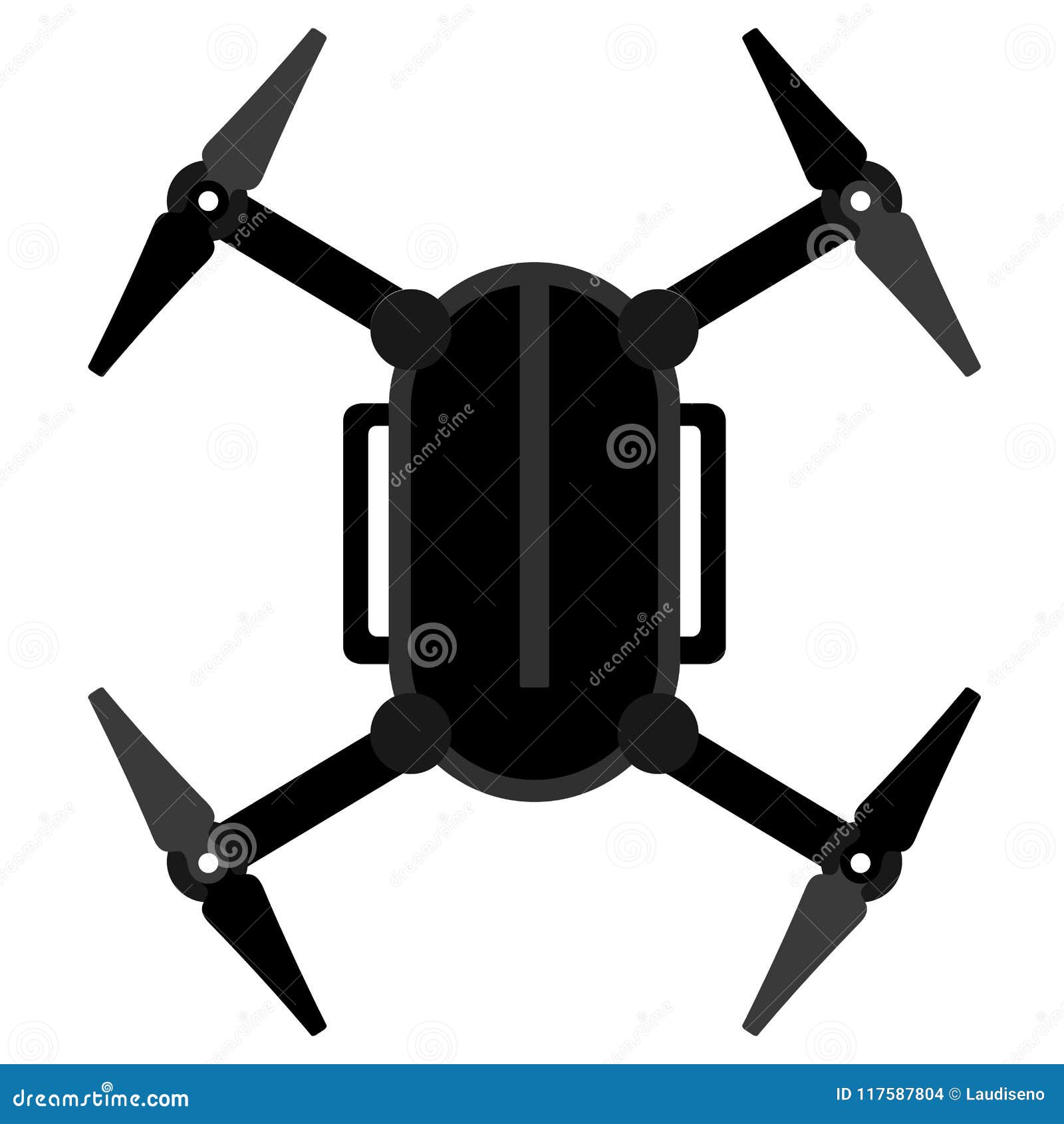 Isolated drone toy stock vector. Illustration of control - 117587804