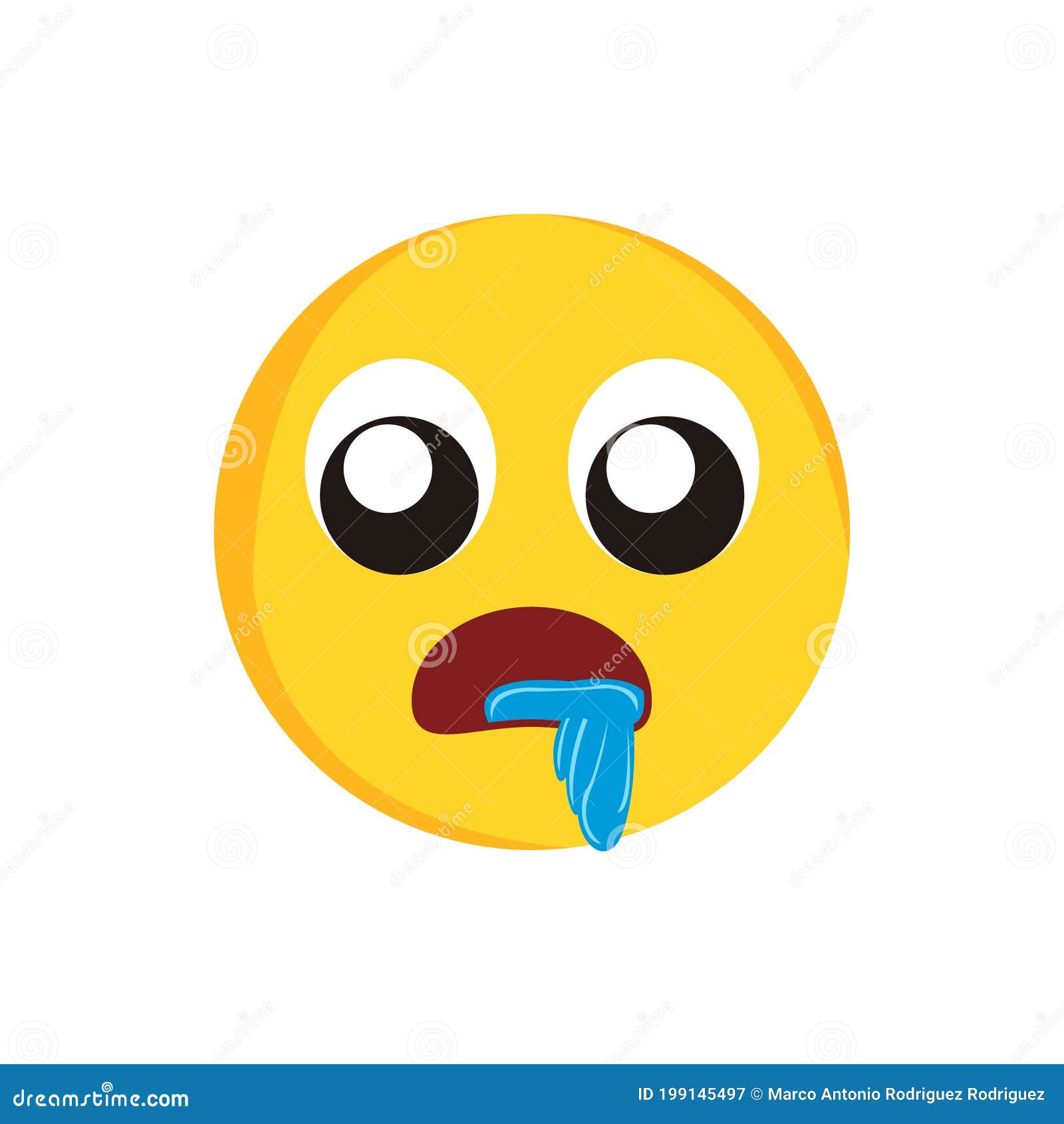 3d Emoji Drooling Face Royalty Free Cartoon 250072349