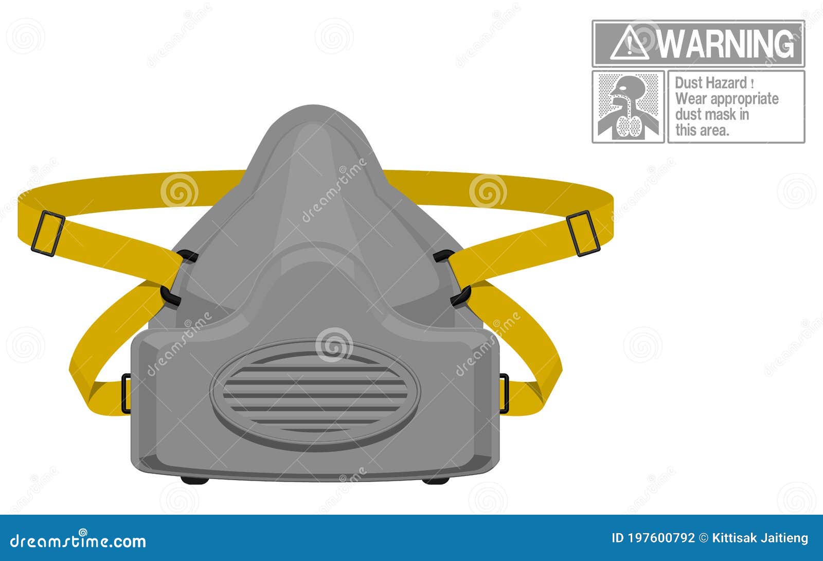 Isolated Dust Mask on Transparent Background Stock Vector ...