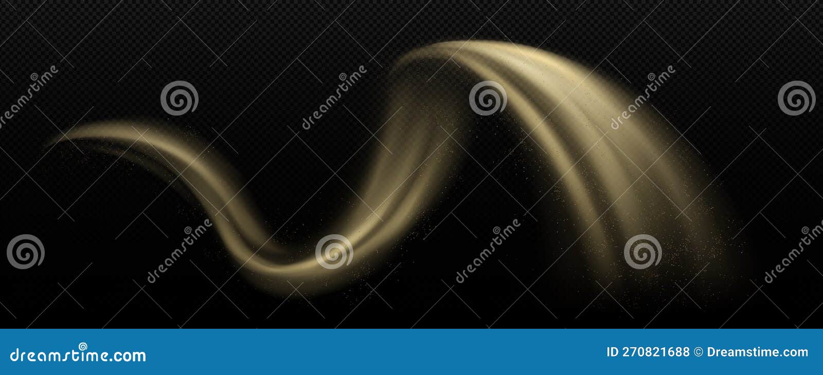 Isolated Dust Swirl Vector. Sand Wind Tail Effect Stock Photo - Image ...
