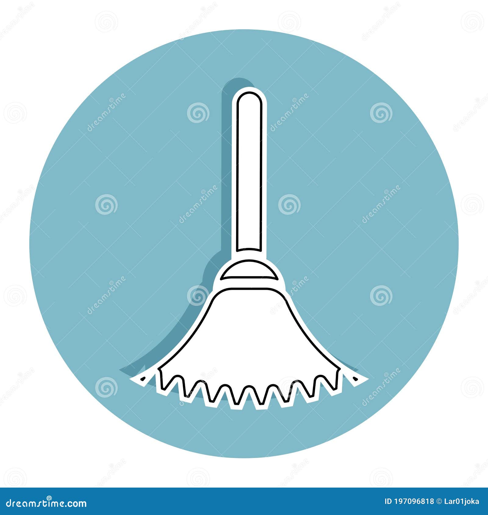 Isolated duster icon stock vector. Illustration of maid - 197096818