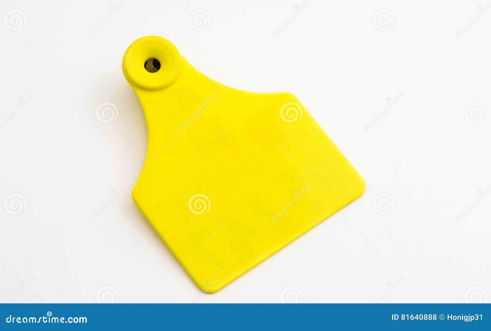 Isolated ear tag stock photo. Image of number, eartag - 81640888
