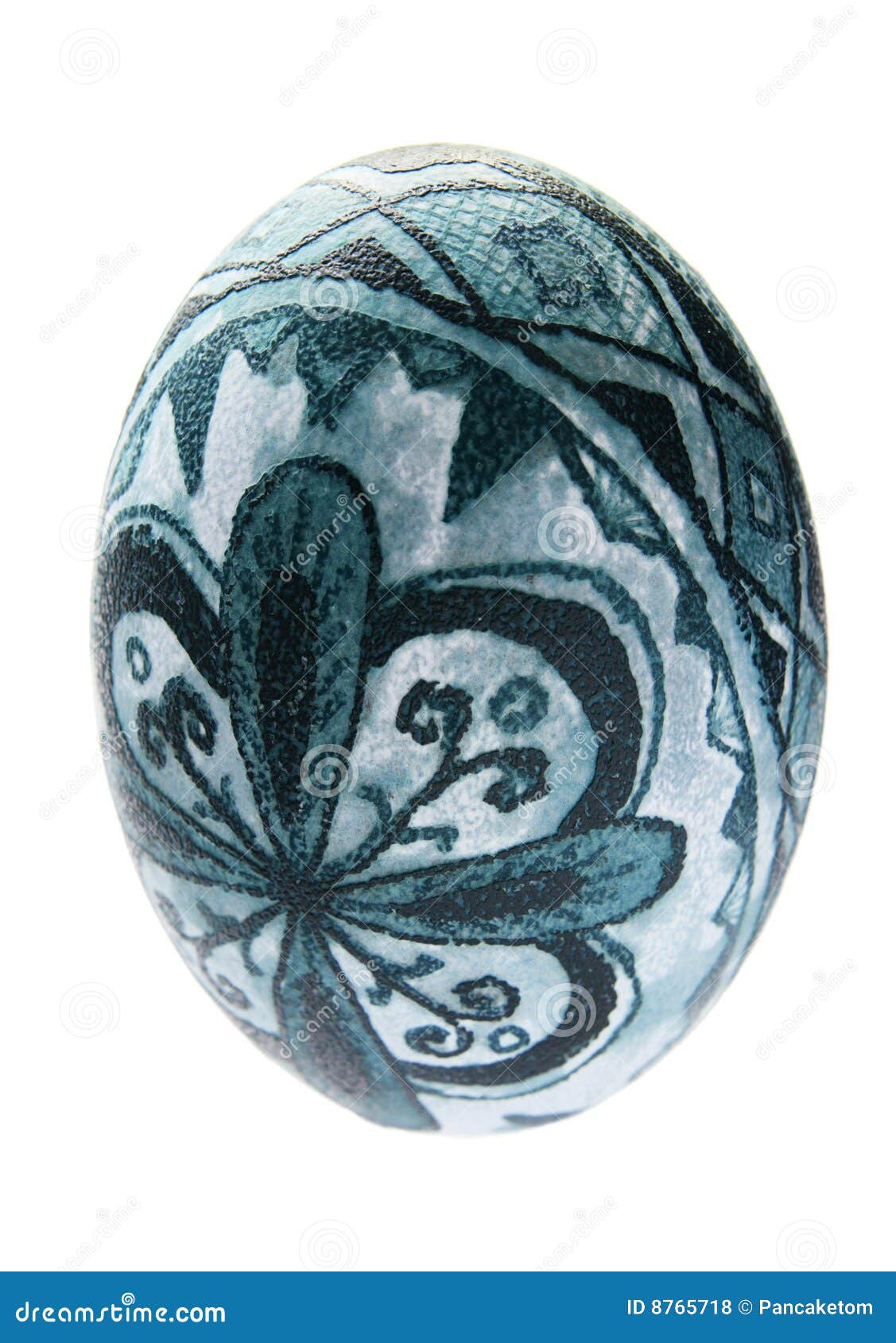 Isolated Easter emu egg stock photo. Image of etched, bluegreen - 8765718