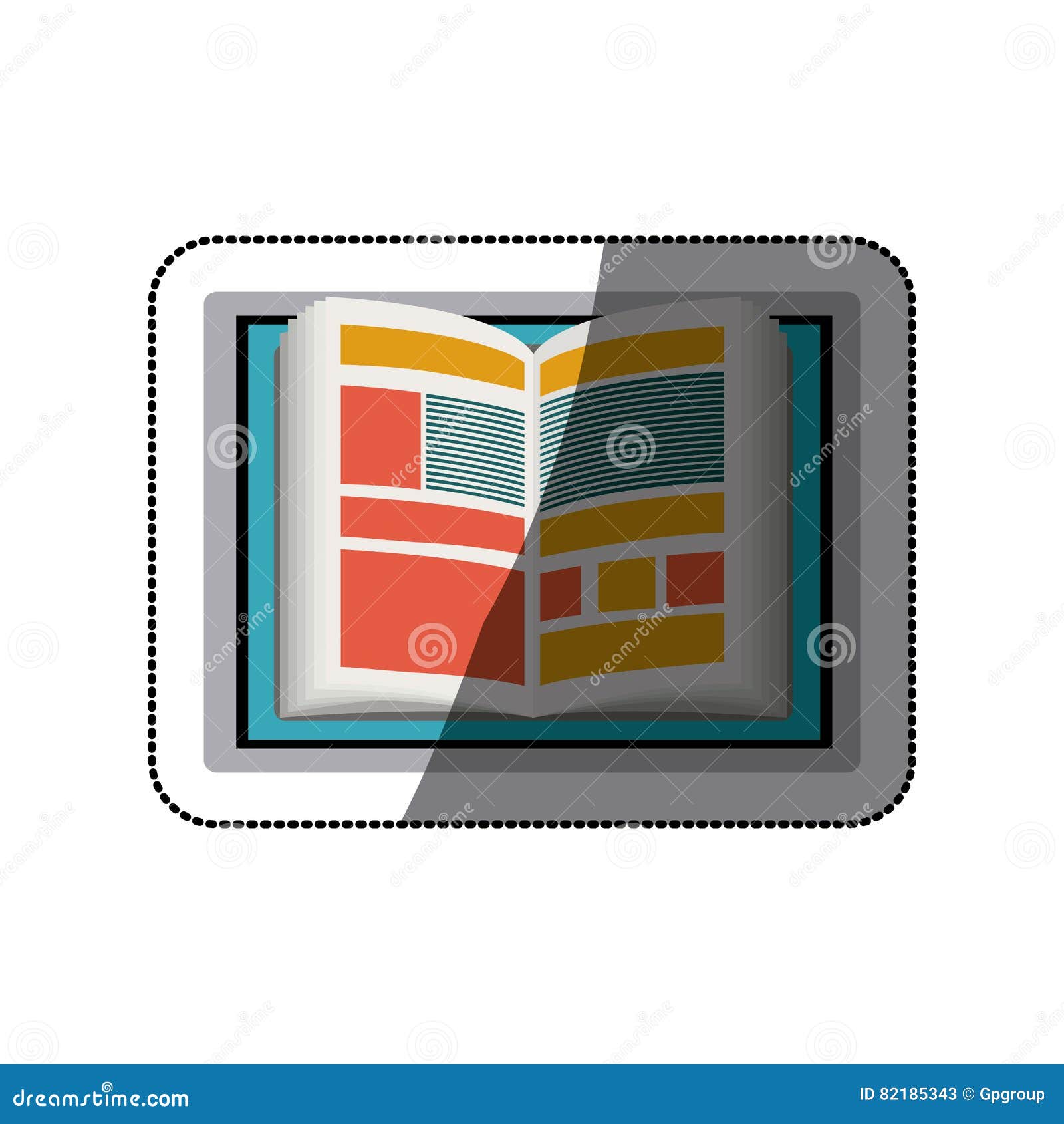 Isolated ebook design stock vector. Illustration of ebook - 82185343