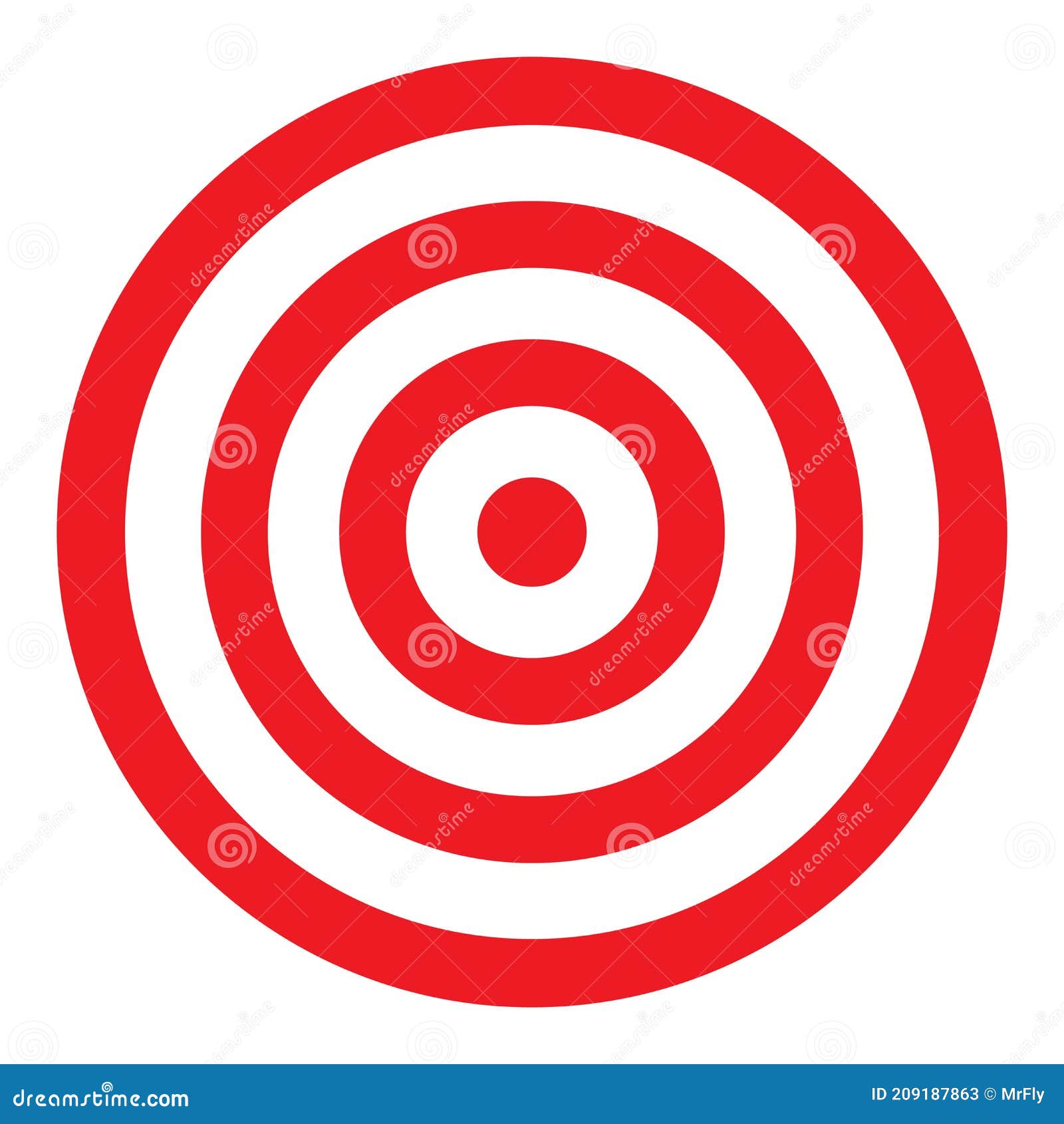 Isolated Editable Shooting Target on White Vector Illustration Stock ...