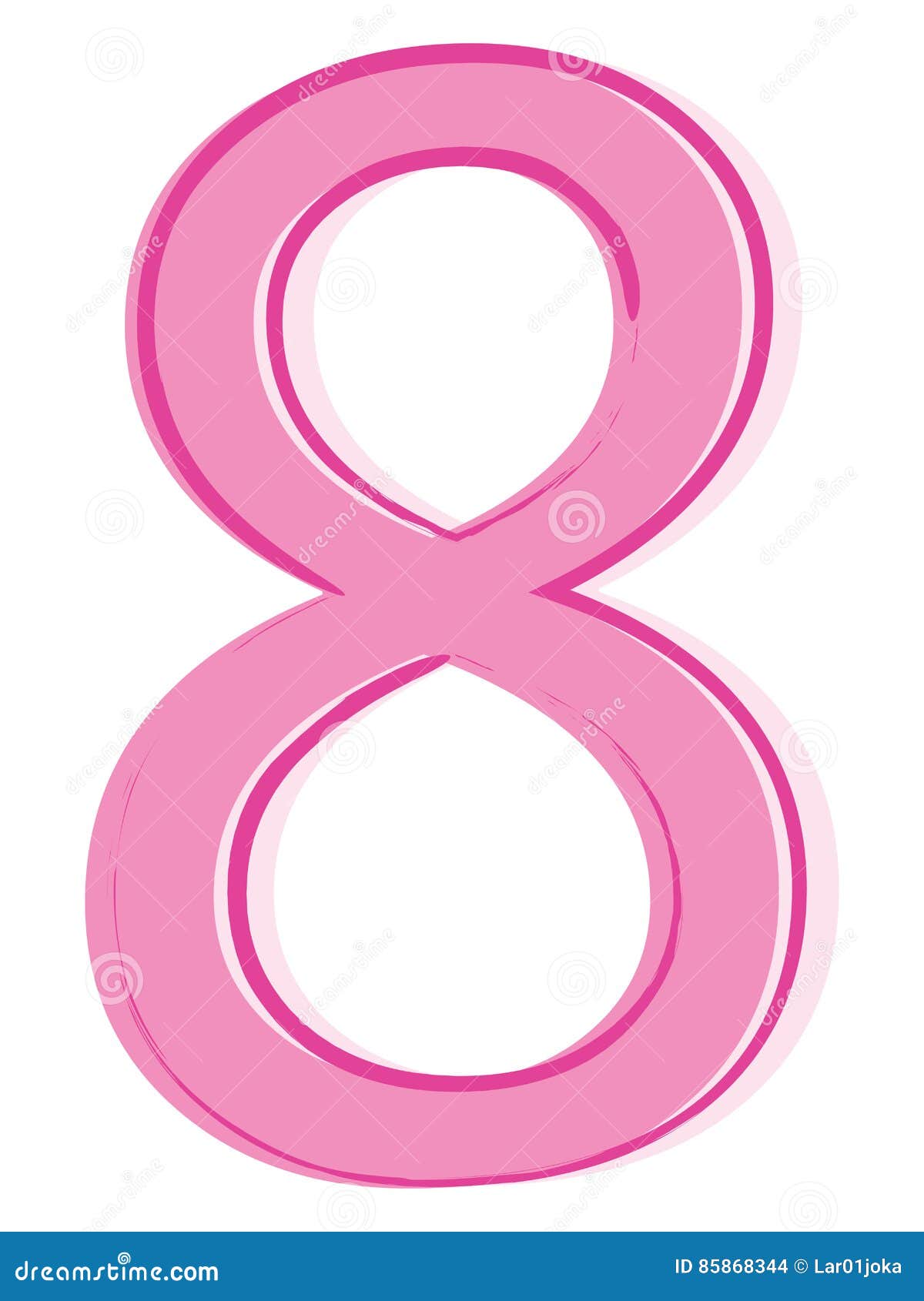 Isolated eight number stock vector. Illustration of decoration - 85868344