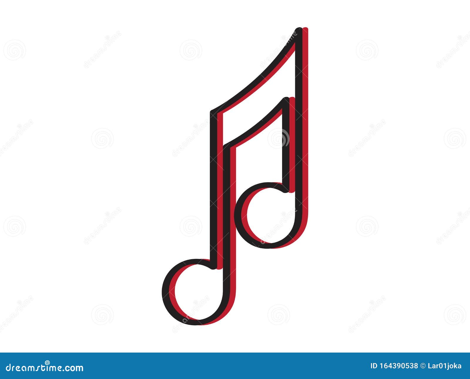 Isolated Eighth Musical Note Icon Stock Vector - Illustration of design ...
