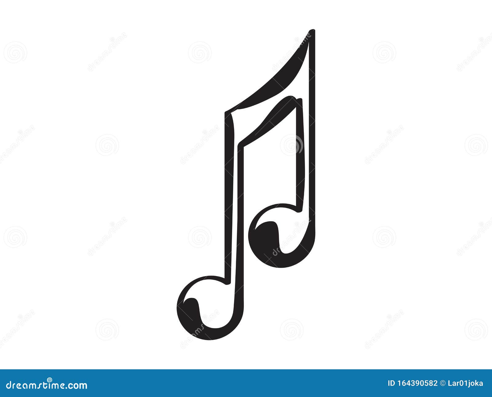 Isolated Eighth Musical Note Icon Stock Vector - Illustration of eighth ...
