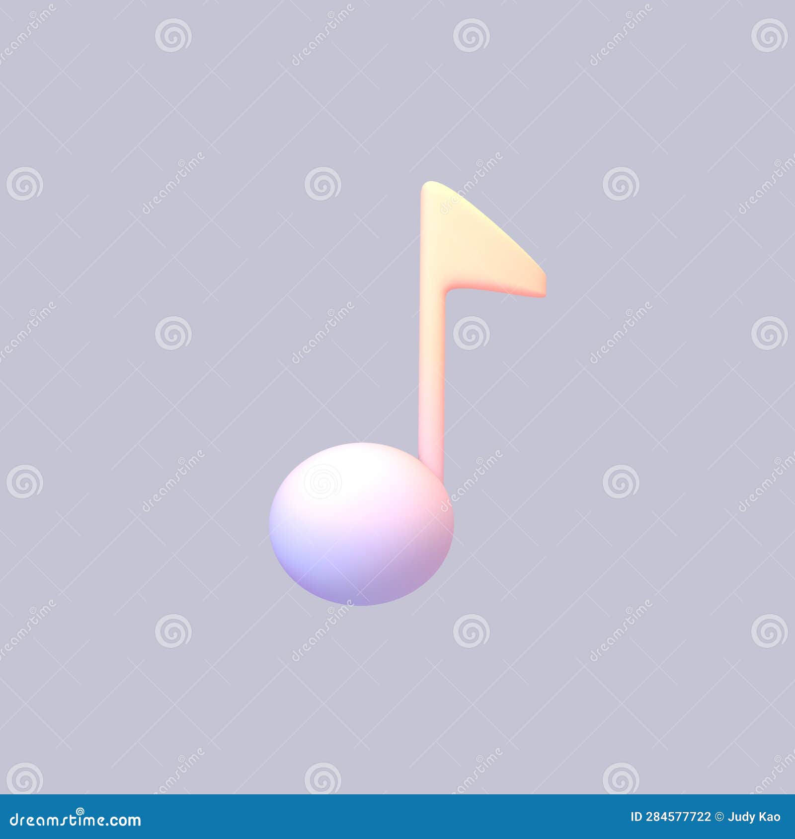 Cartoon Eighth Note Object Stock Photography | CartoonDealer.com #284577722