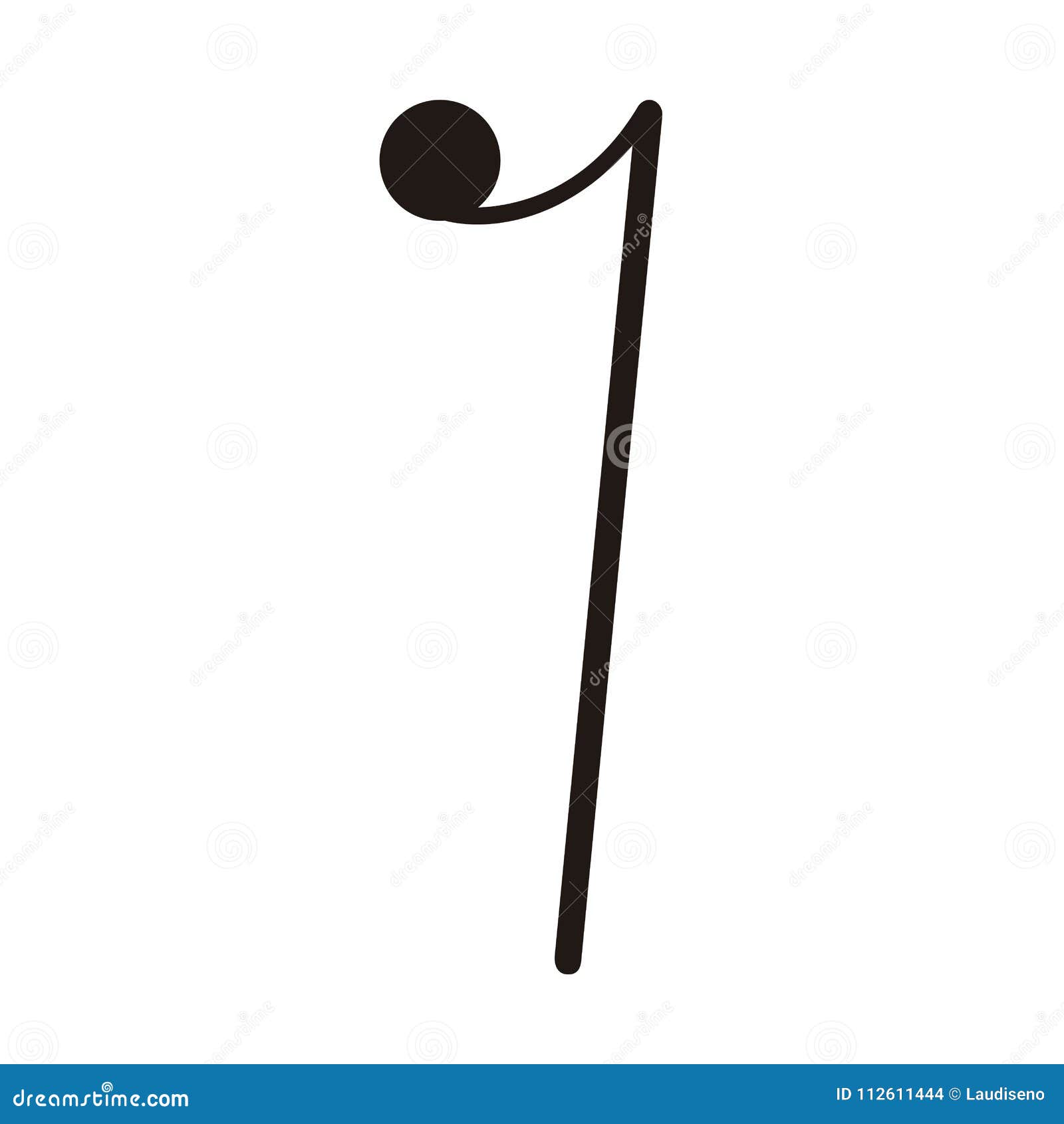 Isolated Eighth Rest Note. Musical Note Stock Vector - Illustration of ...