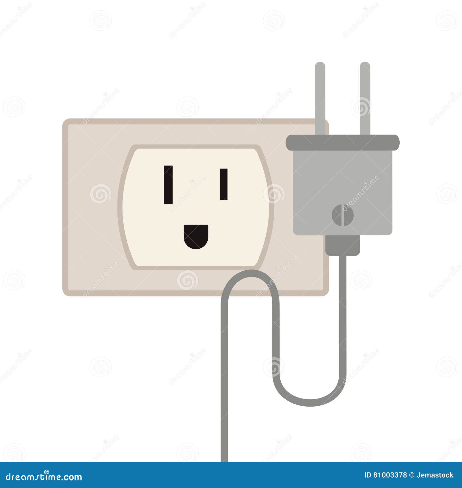 Isolated Electric Plug Design Stock Vector - Illustration of generation ...