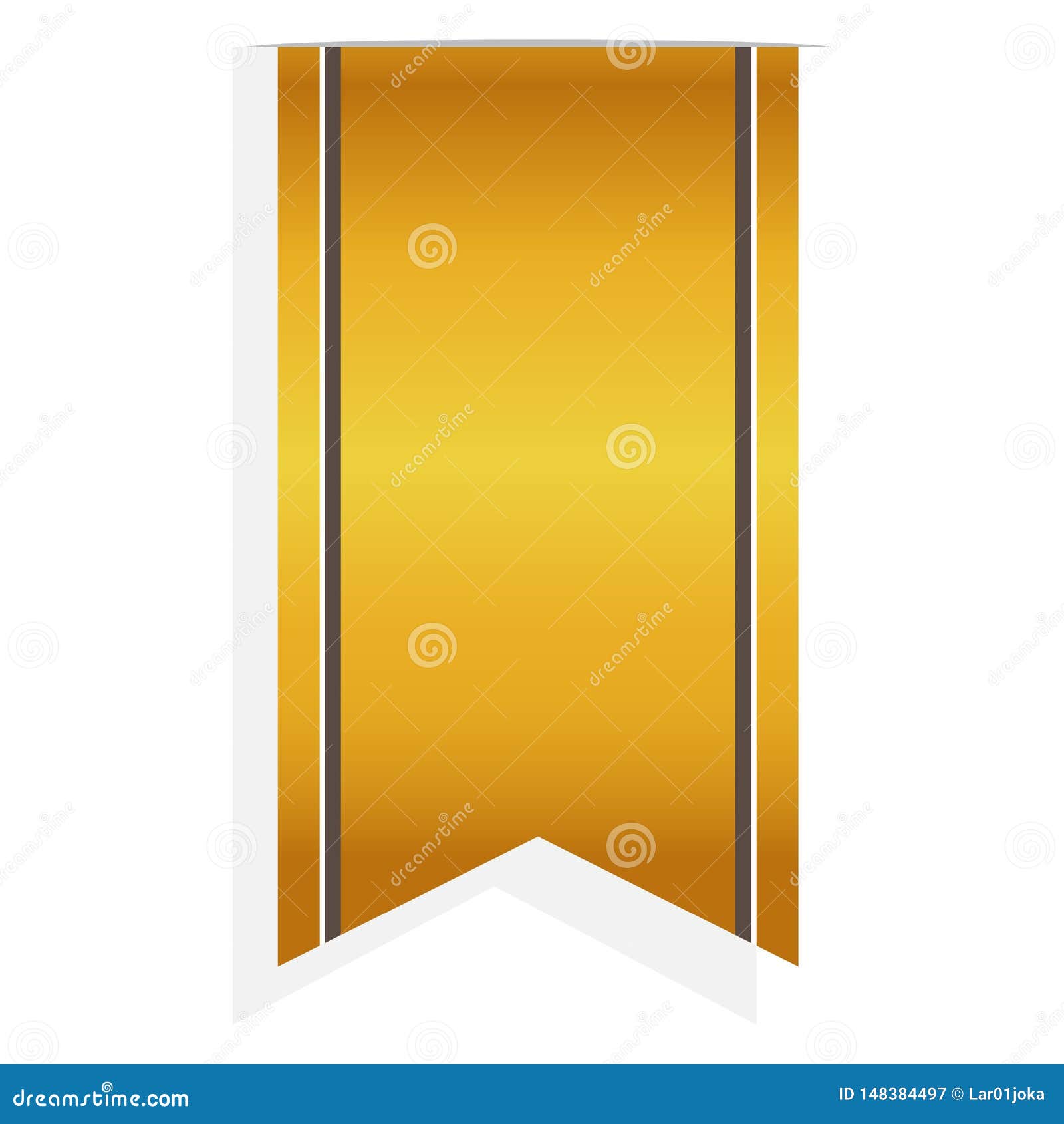 Isolated Elegant Luxury Golden Pennant Image Stock Vector ...