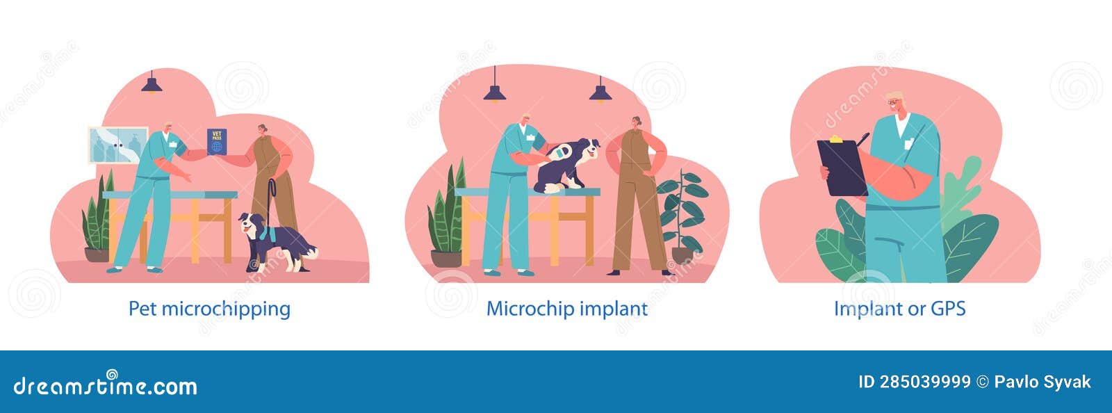 Small Microchip With Head Figure And Blue Various Icons On Dark ...