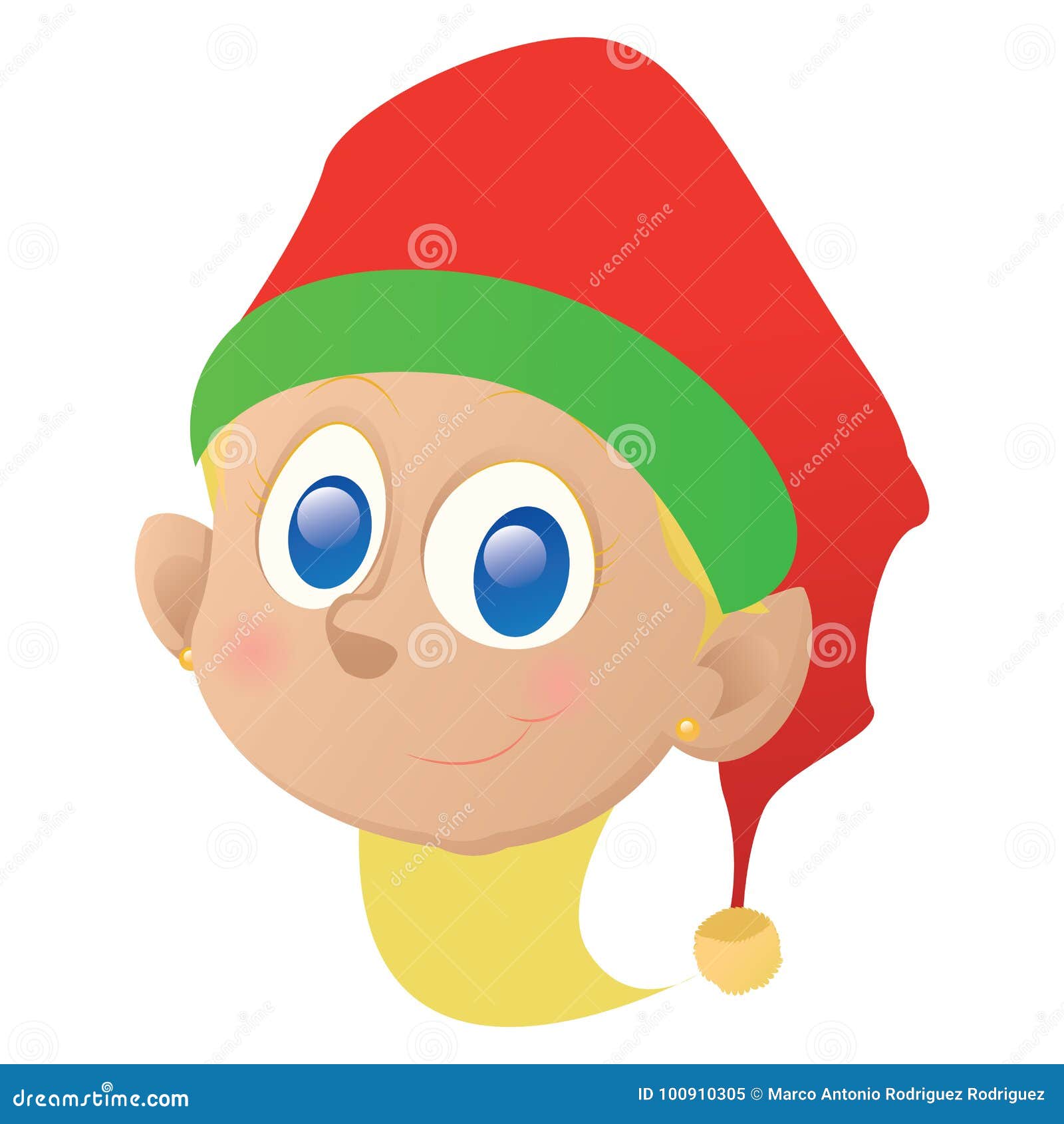 Isolated elf avatar stock vector. Illustration of artwork - 100910305