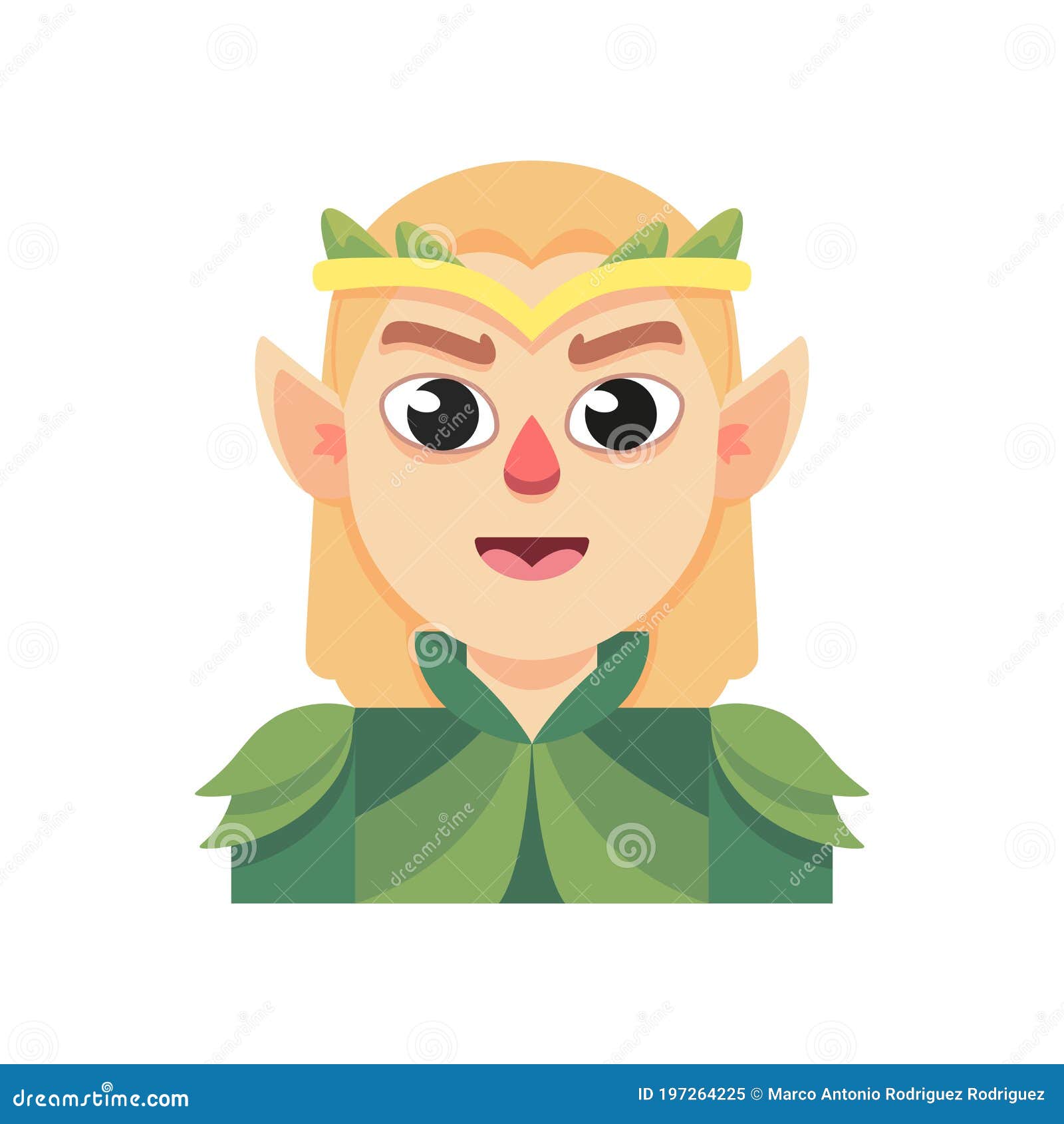 Isolated elf medieval stock vector. Illustration of knight - 197264225