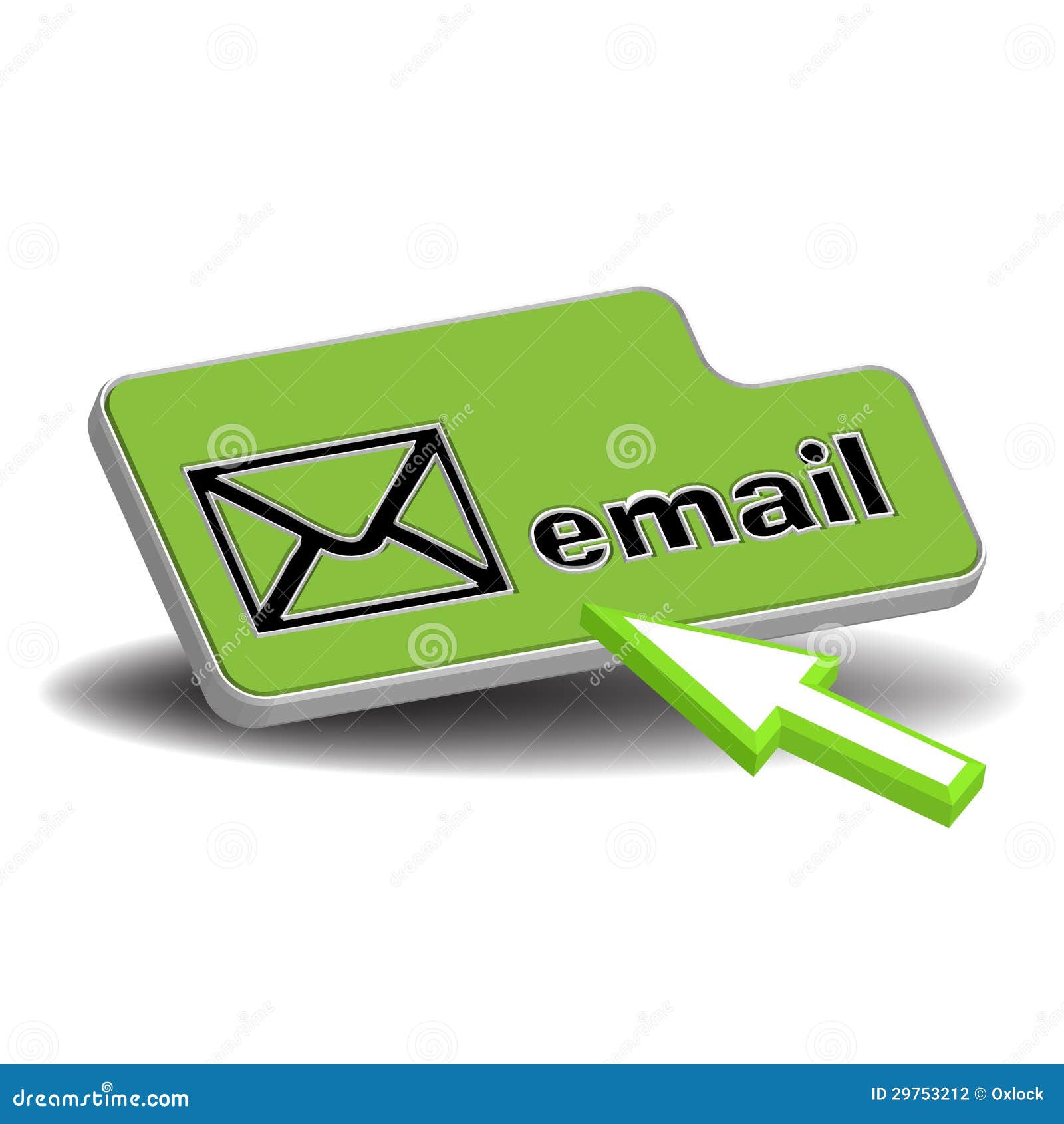 Email button stock vector. Illustration of abstract, button - 29753212