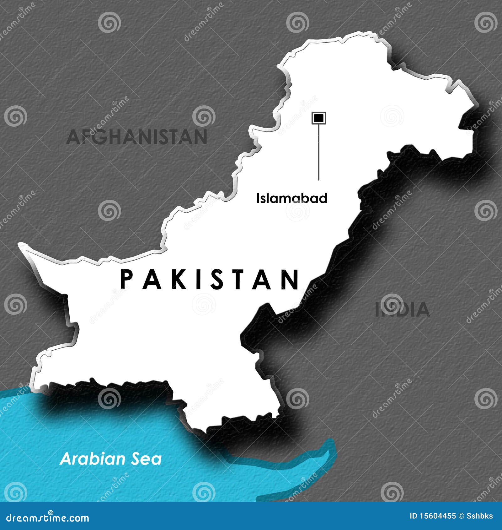FATA Pakistan Silhouette Map With Transparent Background Cartoon Vector ...