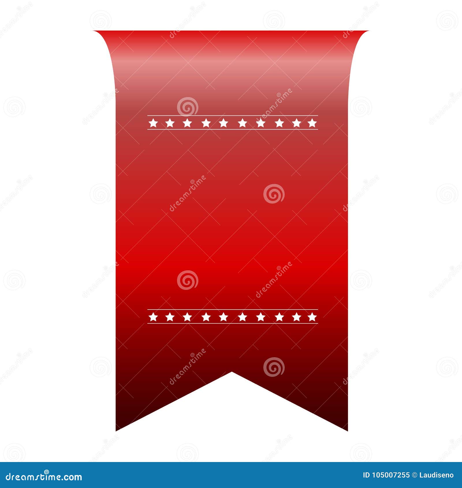 Isolated empty banner stock vector. Illustration of advertisement ...