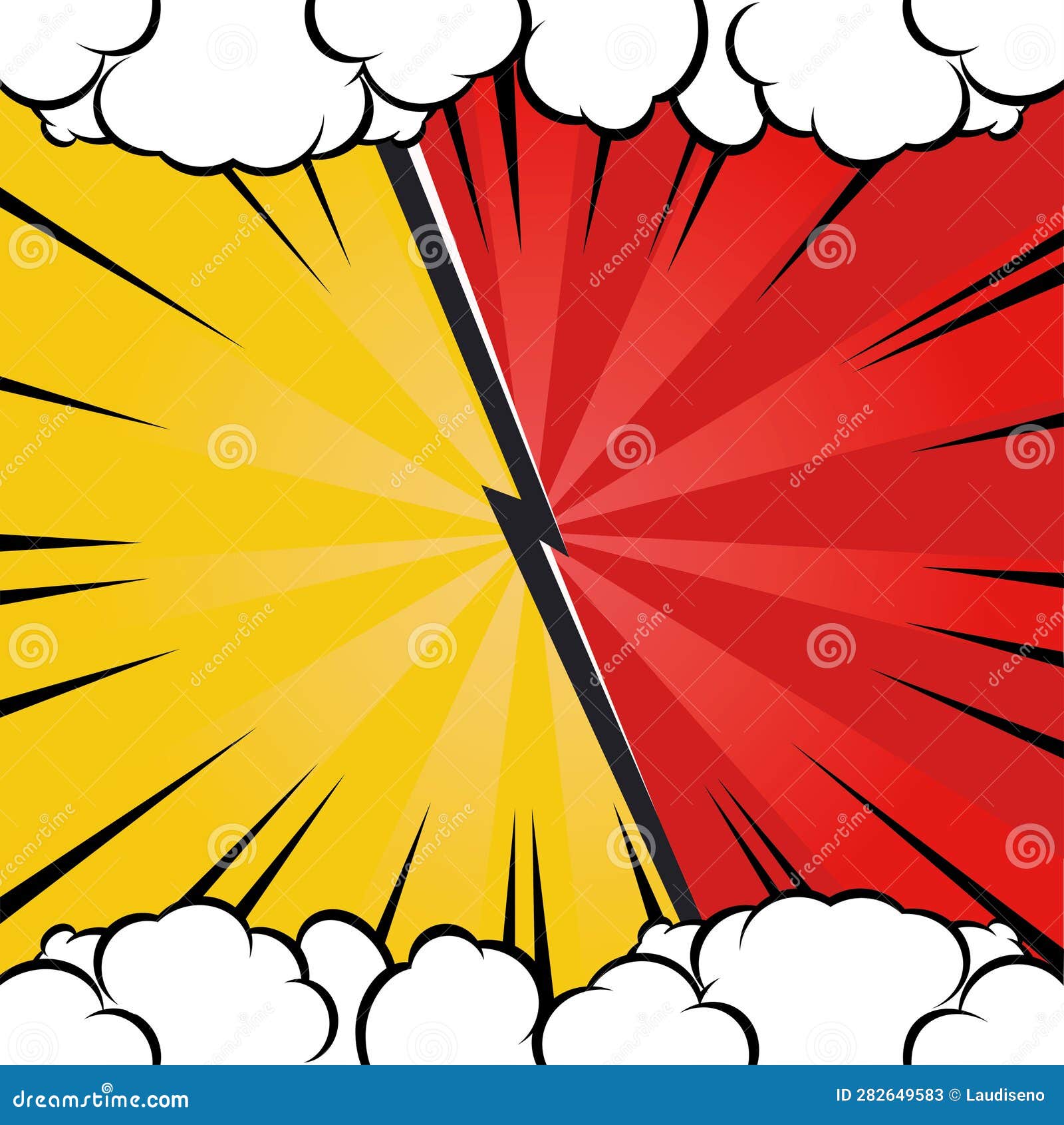 Isolated Empty Colored Comic Page Vector Stock Vector - Illustration of ...