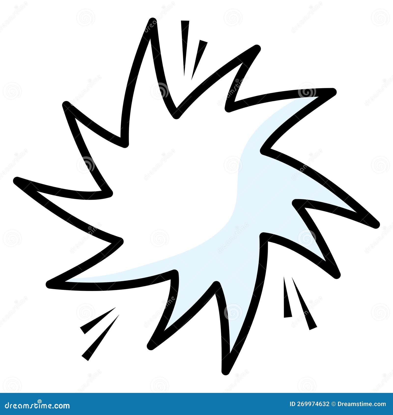 Isolated Empty Comic Speech Bubble Vector Stock Vector - Illustration ...