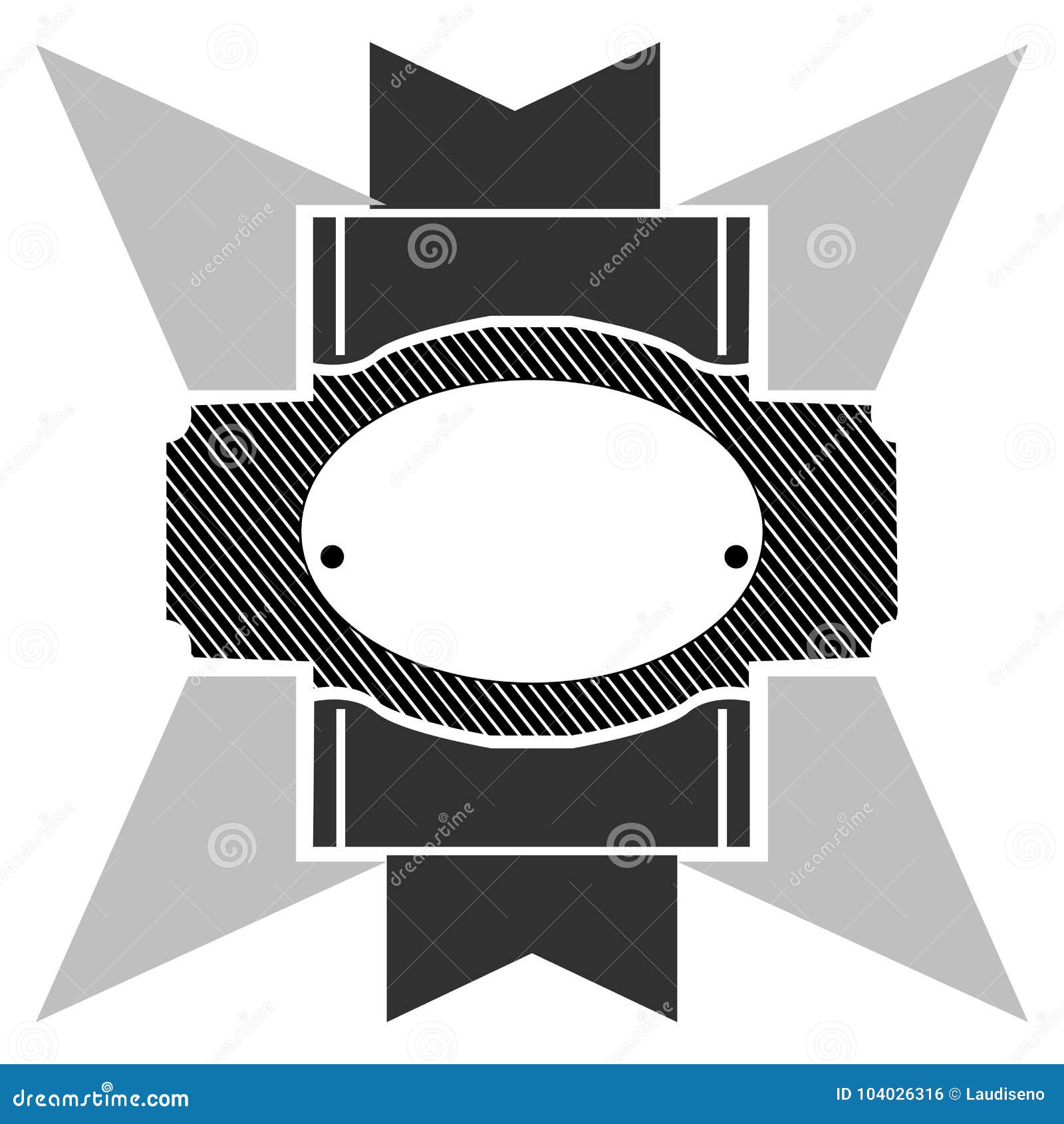 Isolated empty label stock vector. Illustration of banner - 104026316