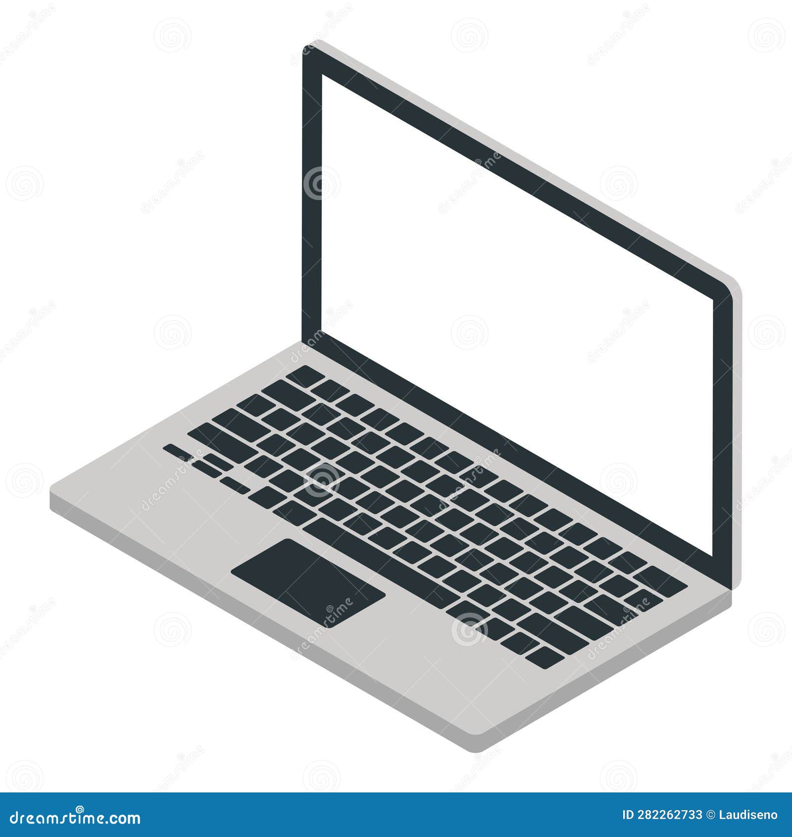Isolated Empty Laptop Device Icon Vector Stock Vector - Illustration of ...