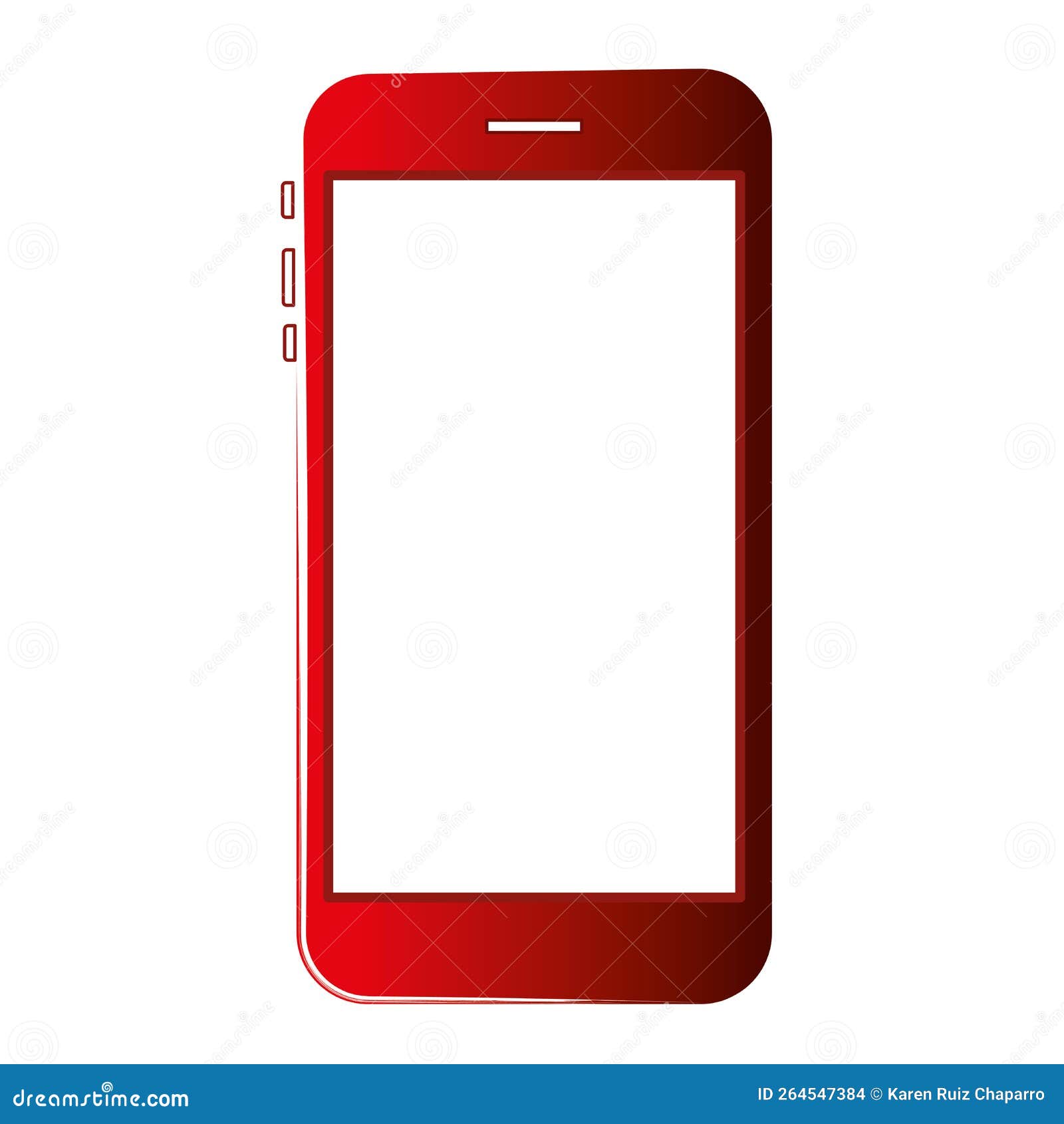 Isolated Empty Mobile Phone Icon Vector Stock Vector - Illustration of ...