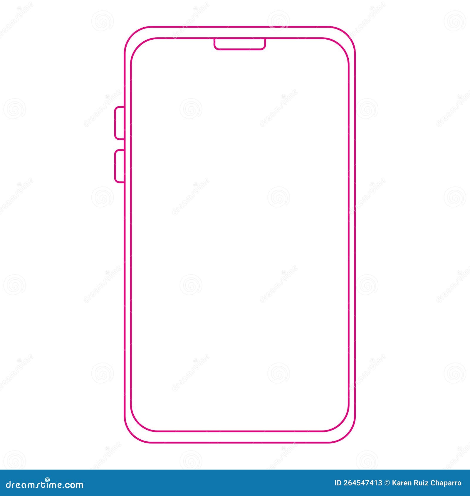 Isolated Empty Mobile Phone Icon Vector Stock Vector - Illustration of ...