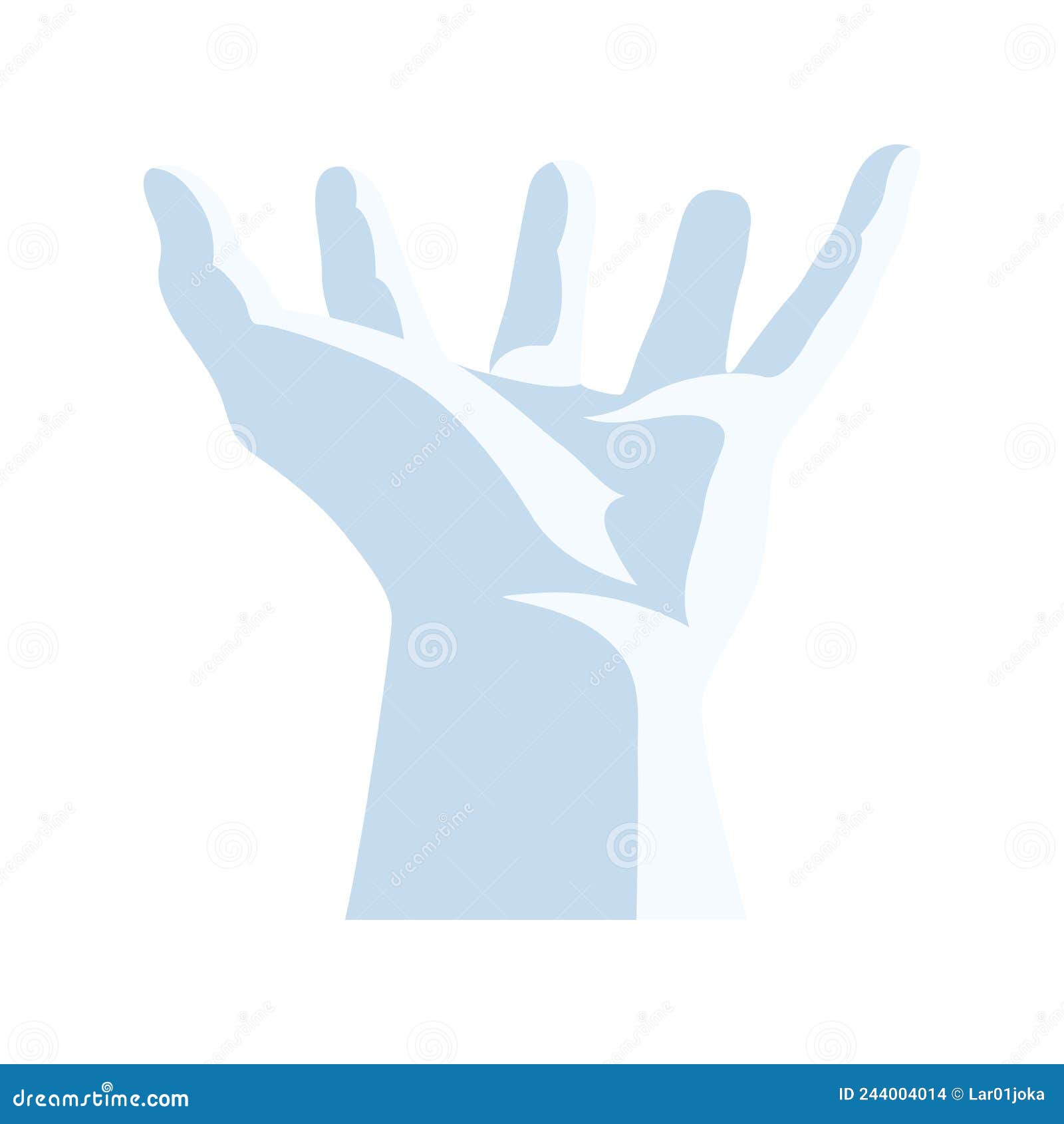 Isolated Empty Open Hand Gesture Vector Stock Vector - Illustration of ...
