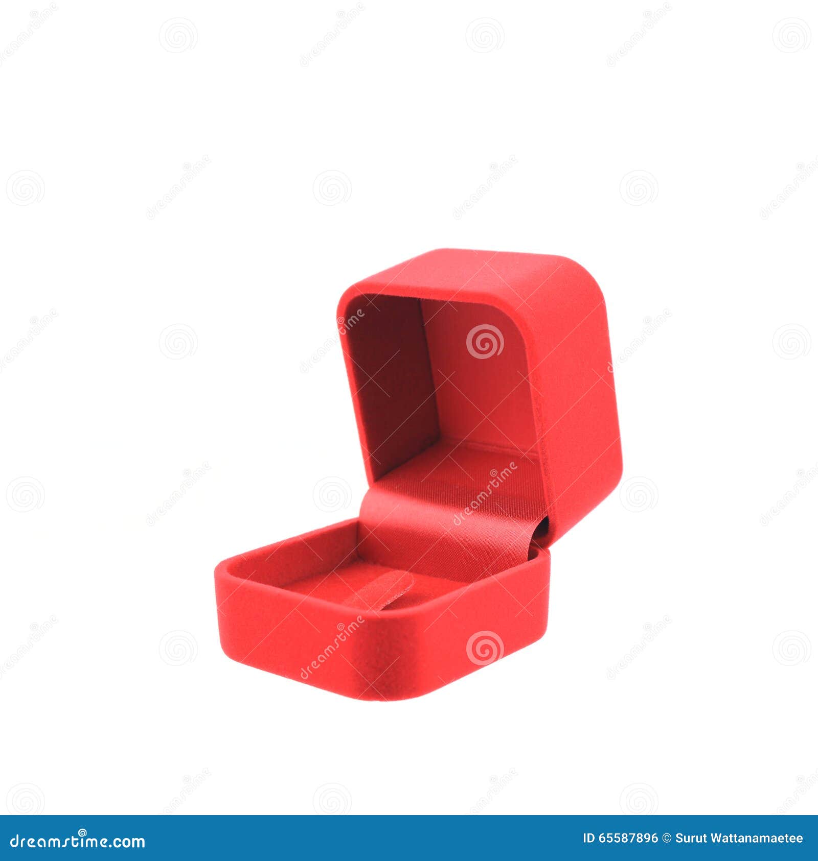 Isolated Empty Red Box on White Stock Photo - Image of case, valentine ...