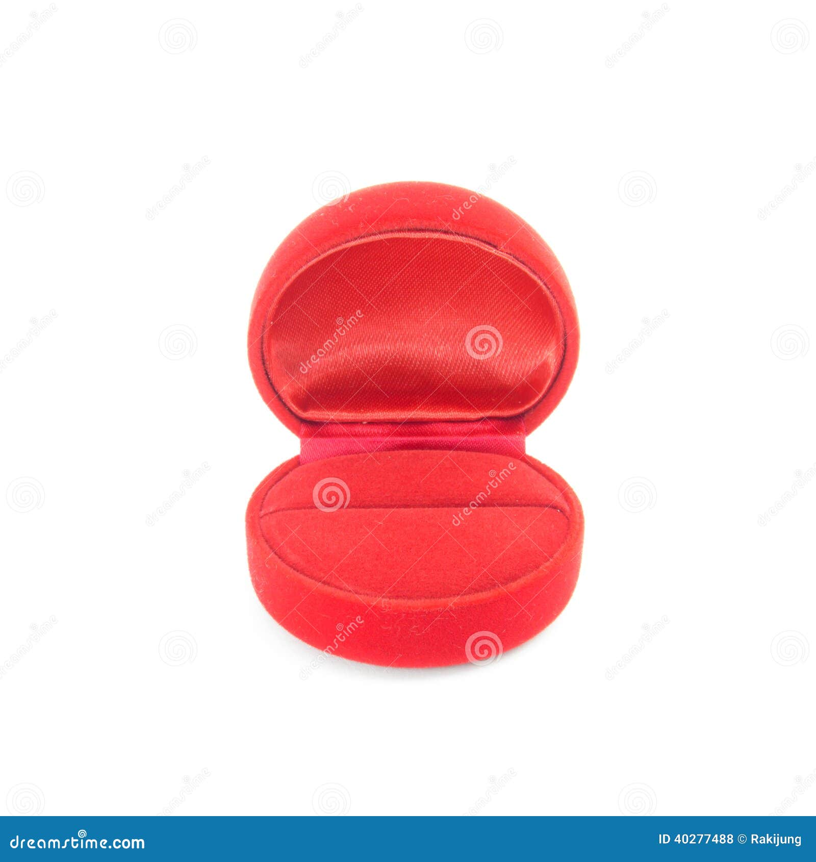 Isolated Empty Red Ring Box on White Background Stock Photo - Image of ...
