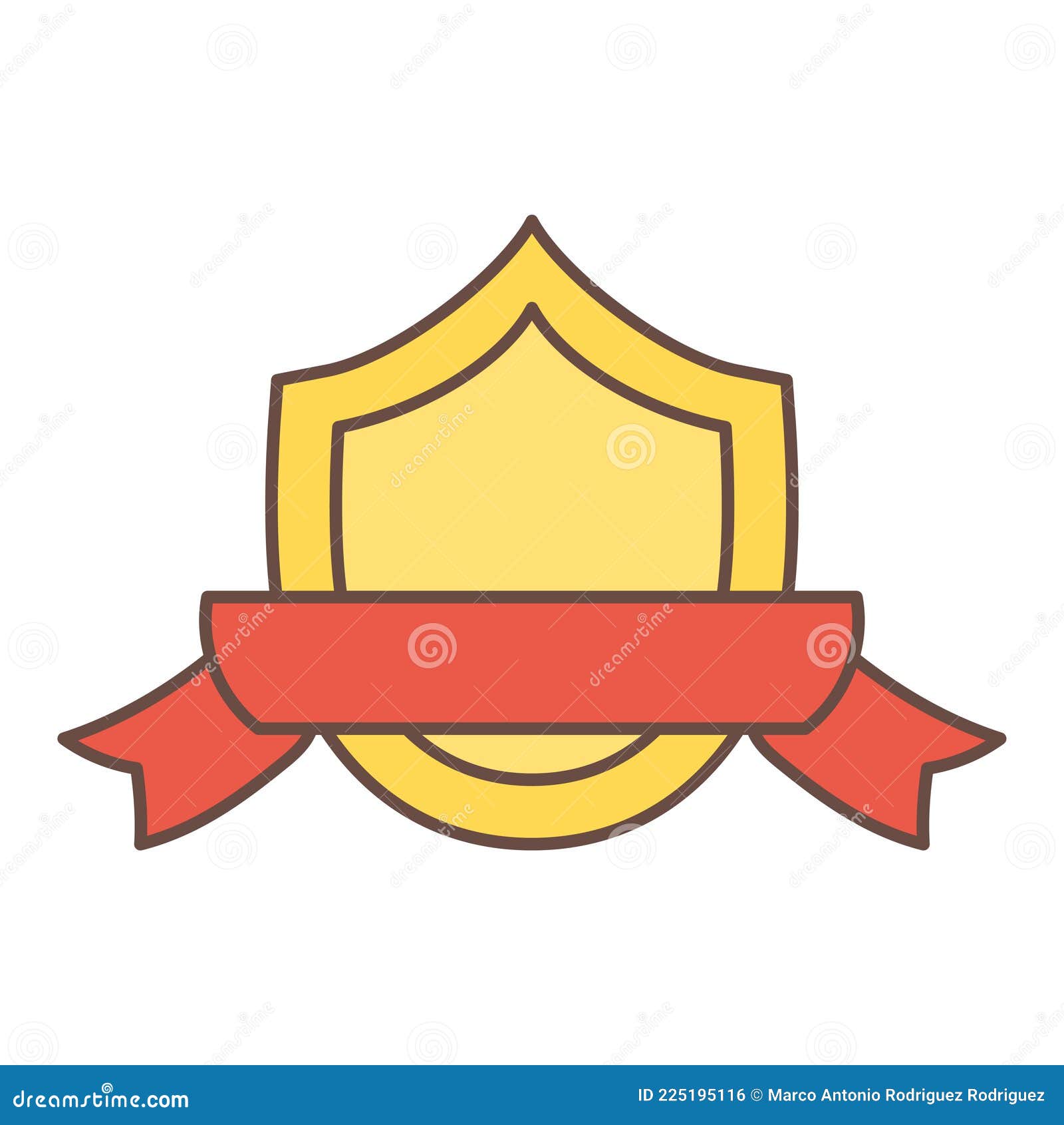 Isolated Empty Sport Shield Icon Stock Vector - Illustration of blank ...