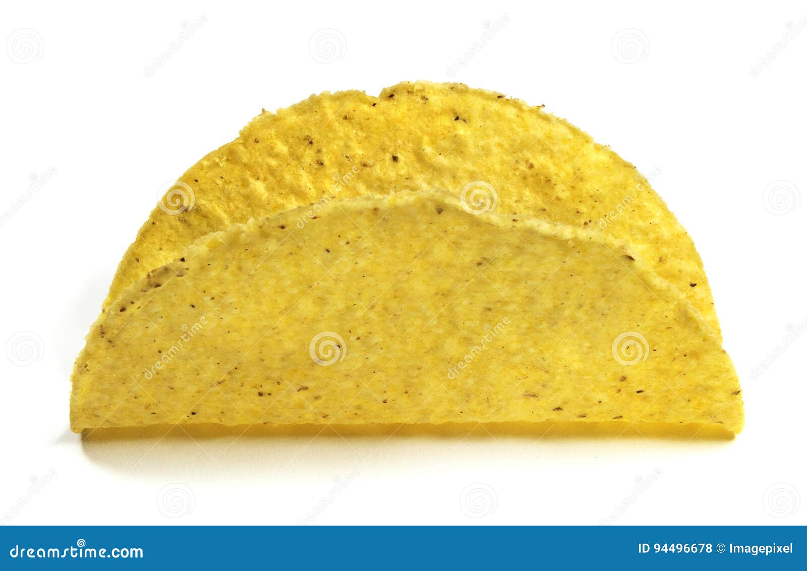 Isolated empty taco shell stock photo. Image of shell - 94496678