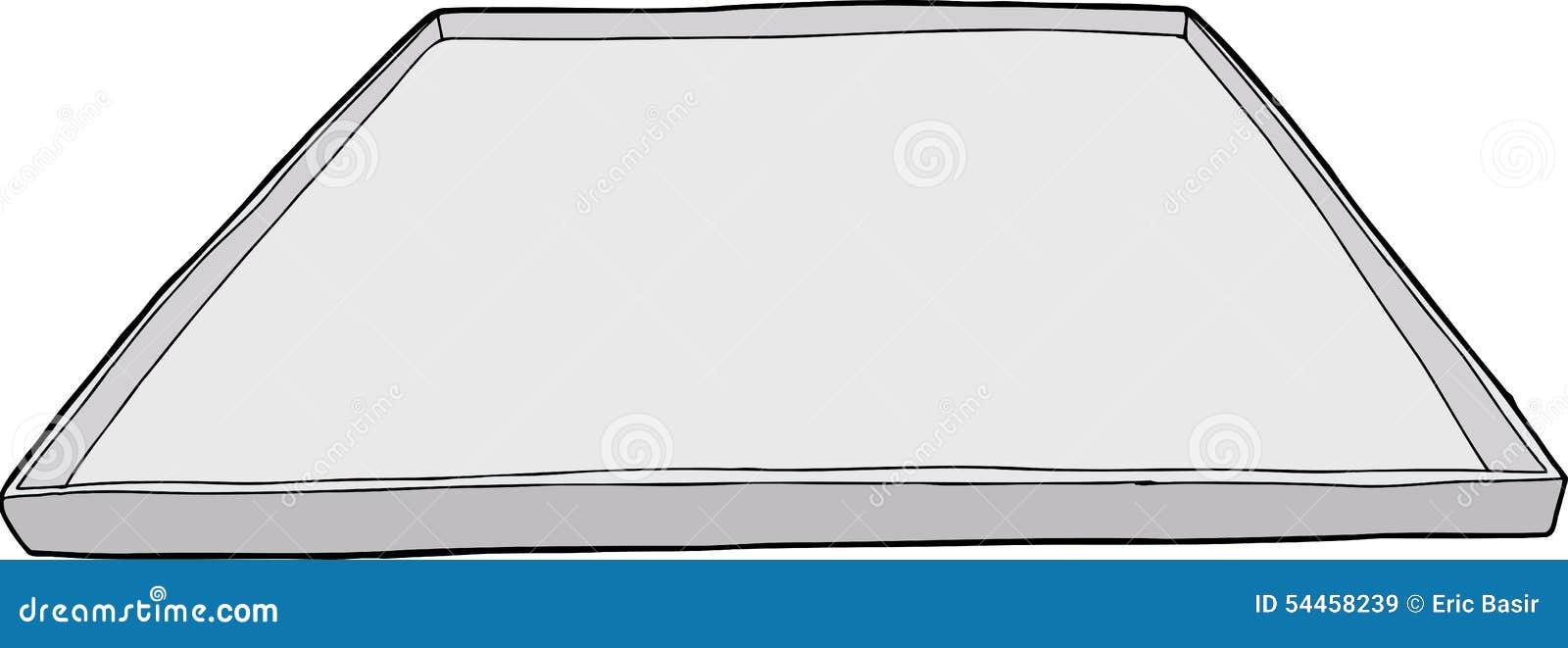 Isolated Empty Tray stock illustration. Illustration of view - 54458239