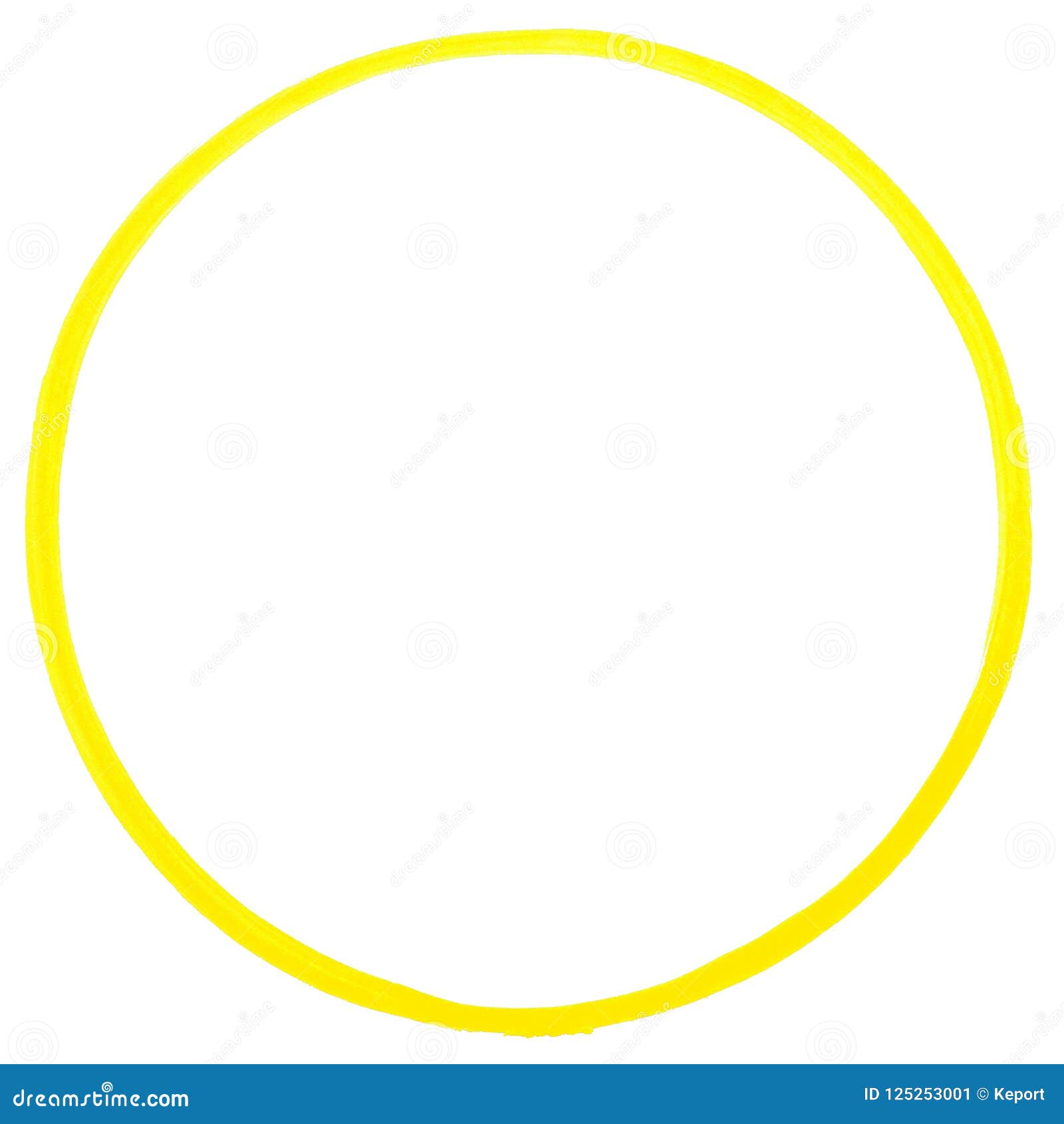 Yellow painted ring stock illustration. Illustration of abstract ...