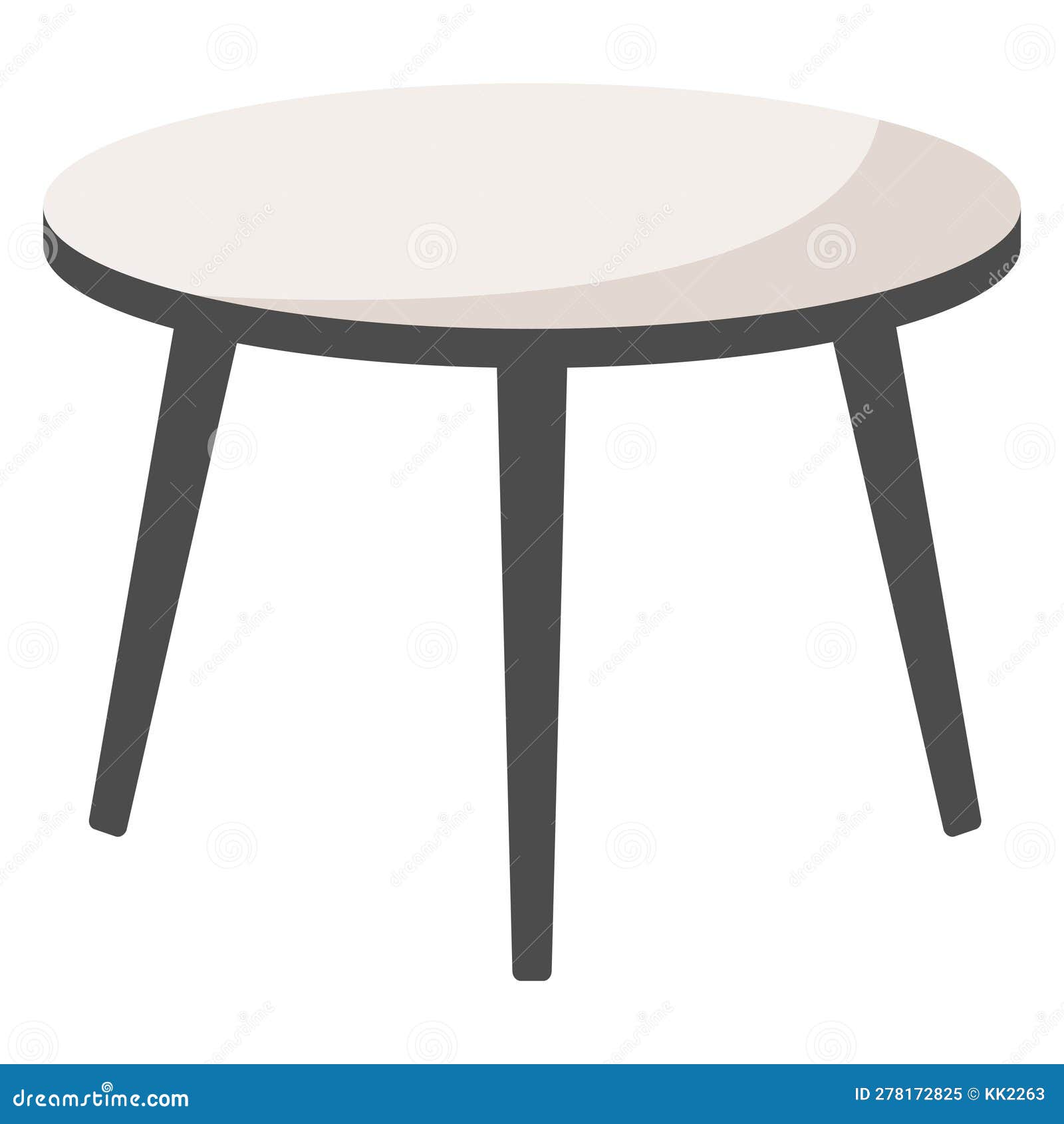 Isolated End Table. Vector Illustration Stock Vector - Illustration of ...