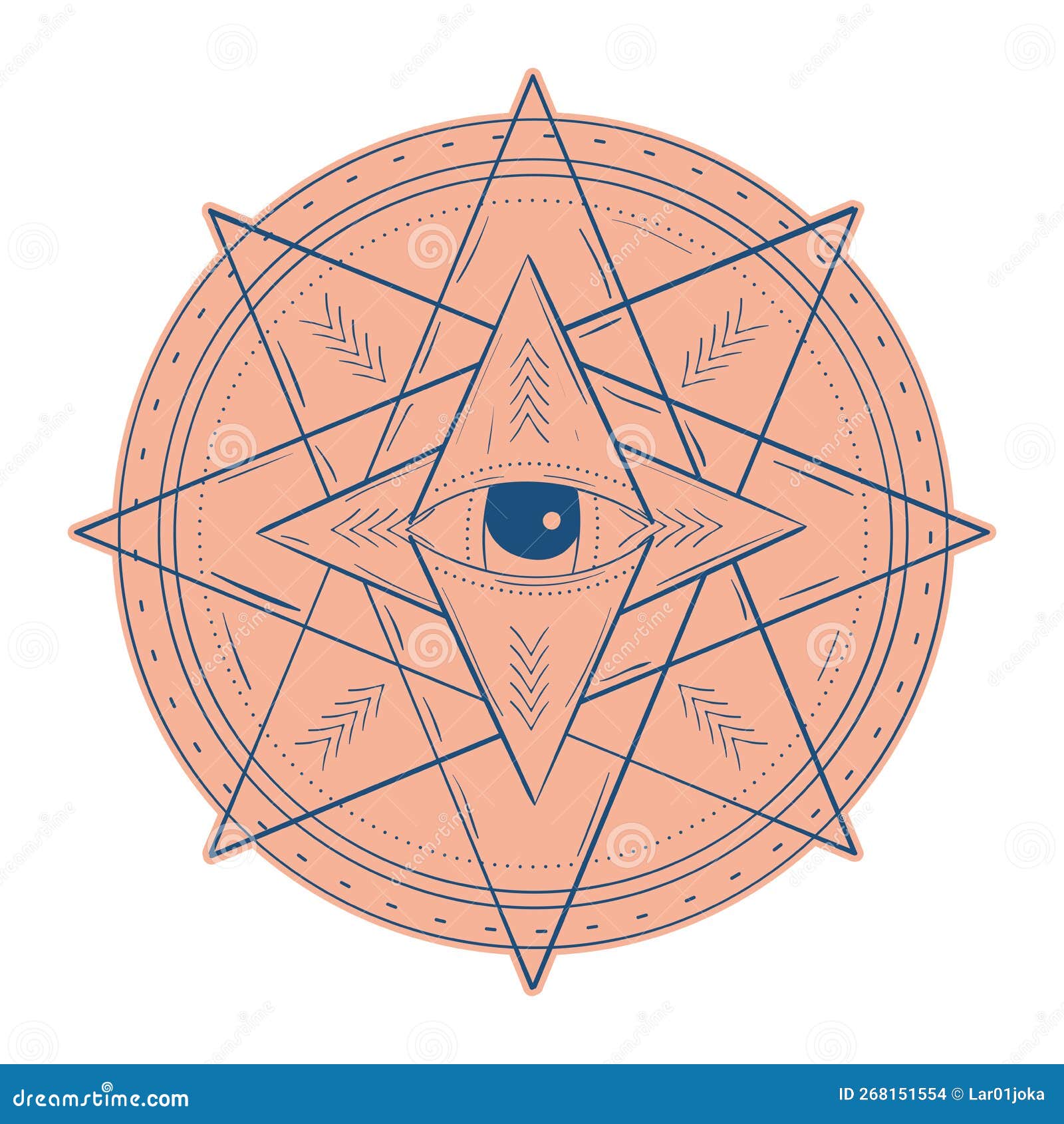 Isolated Esoteric Star Shape Sketch Icon Vector Stock Vector ...