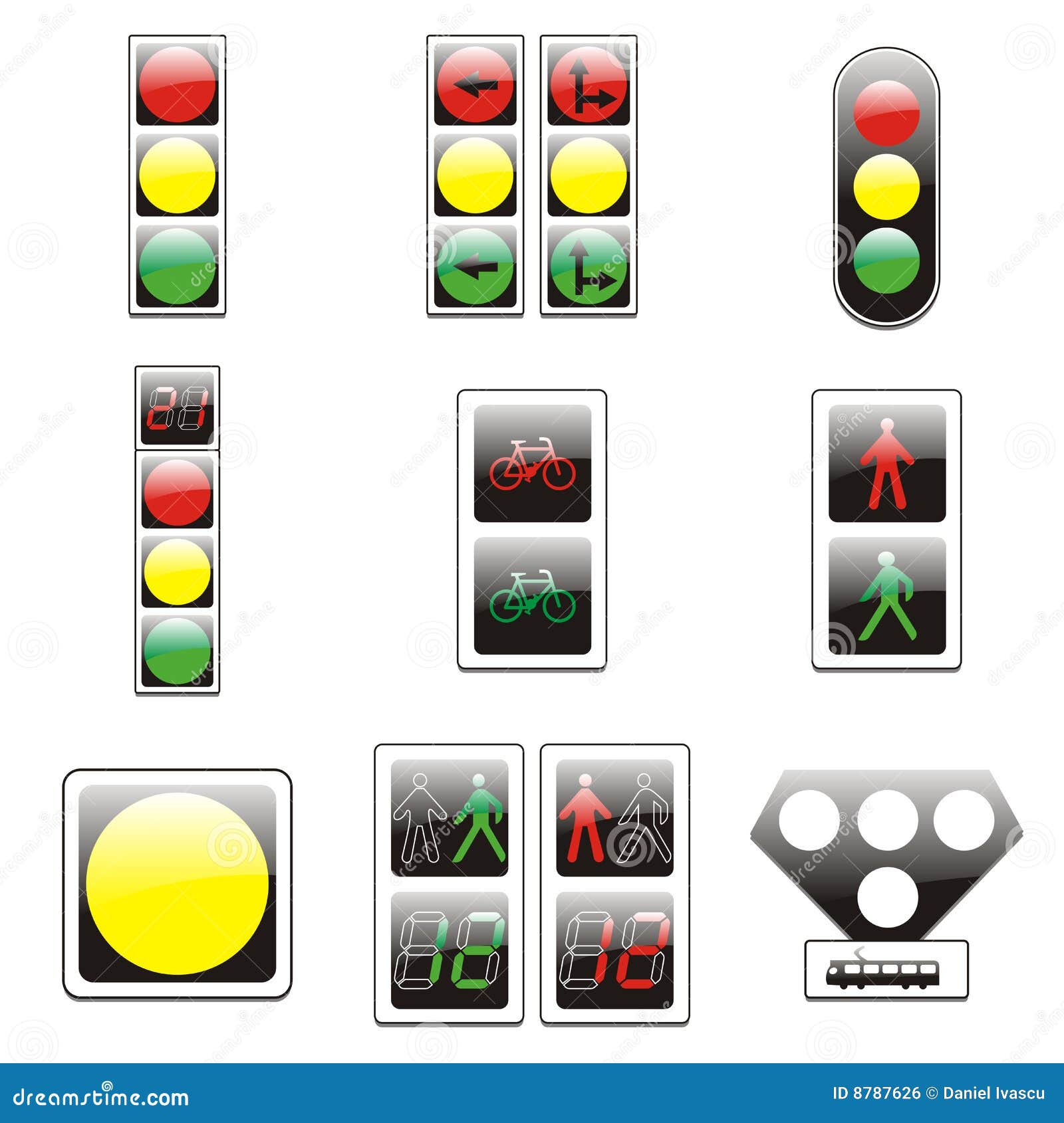 Isolated European Road Signs Stock Vector - Illustration of road ...