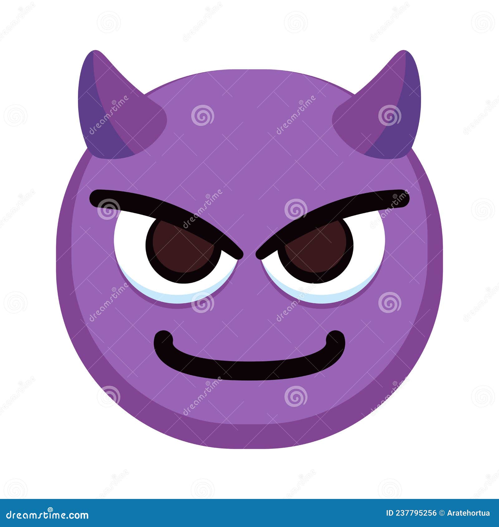 Evil Imp Colored Emoji Sticker Icon. Element Of Emoji For Mobile ...