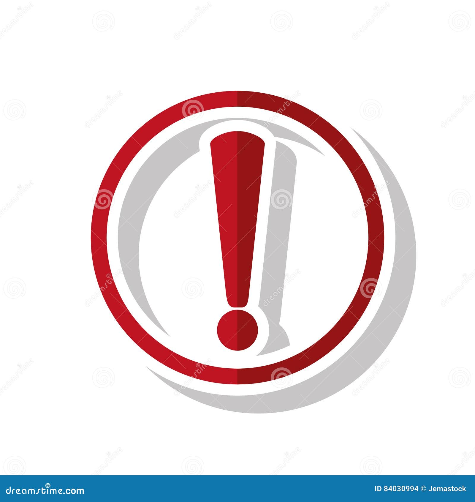 Isolated Exclamation of Security System Design Stock Vector ...