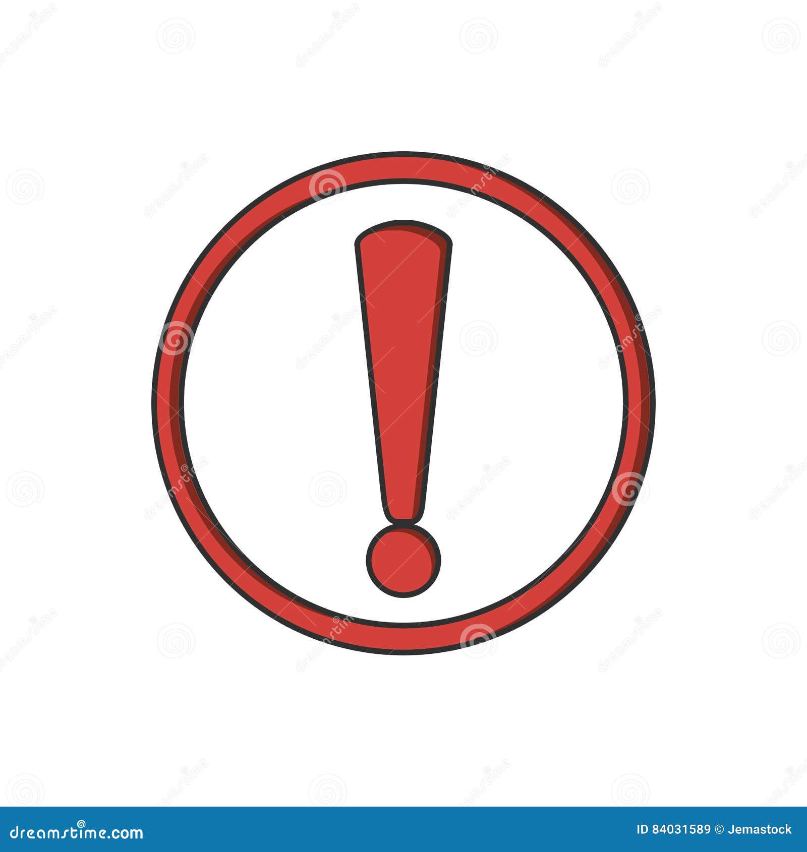 Isolated Exclamation of Security System Design Stock Vector ...