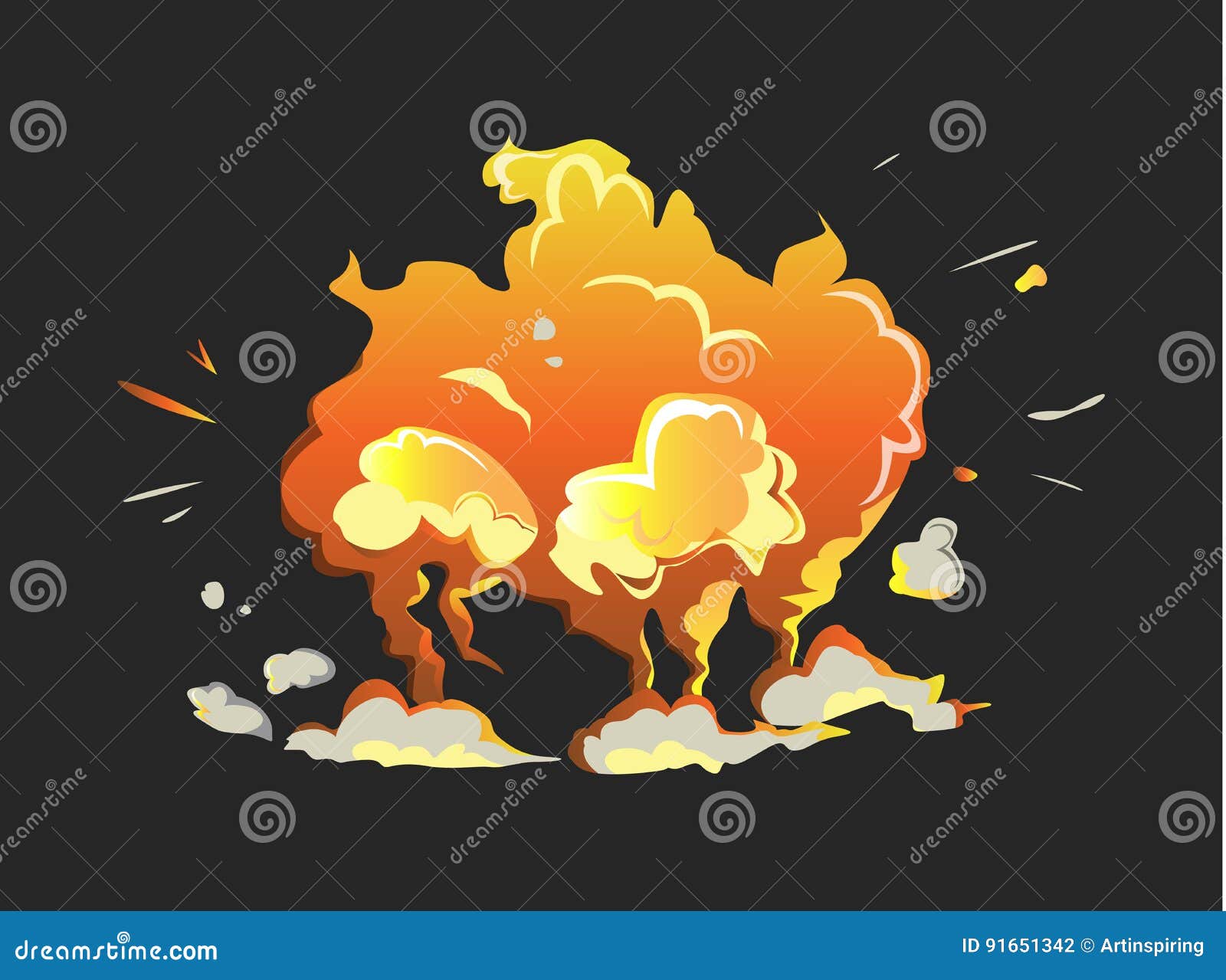 Isolated explosion icon. stock vector. Illustration of burst - 91651342