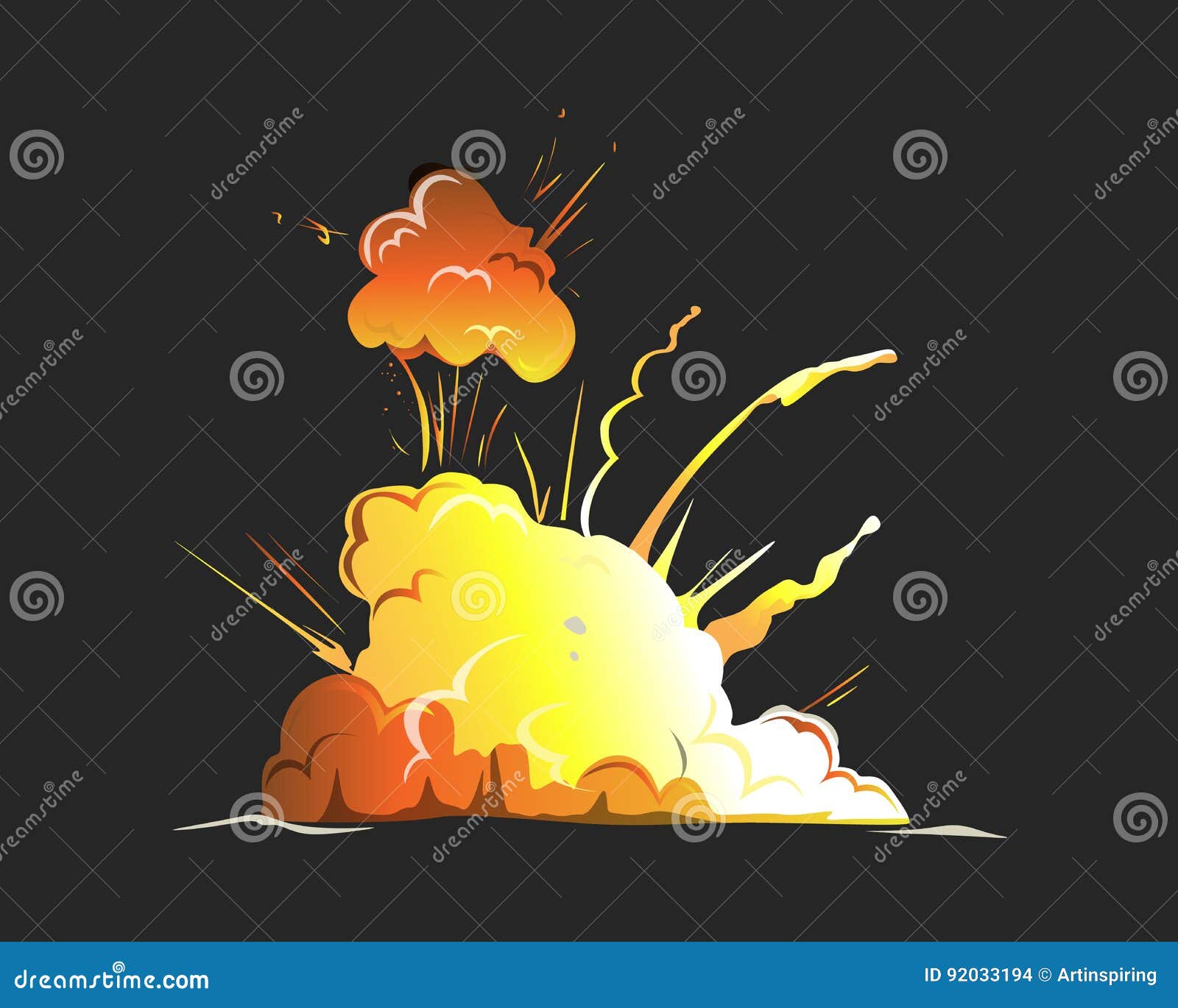 Isolated explosion icon. stock vector. Illustration of abstract - 92033194