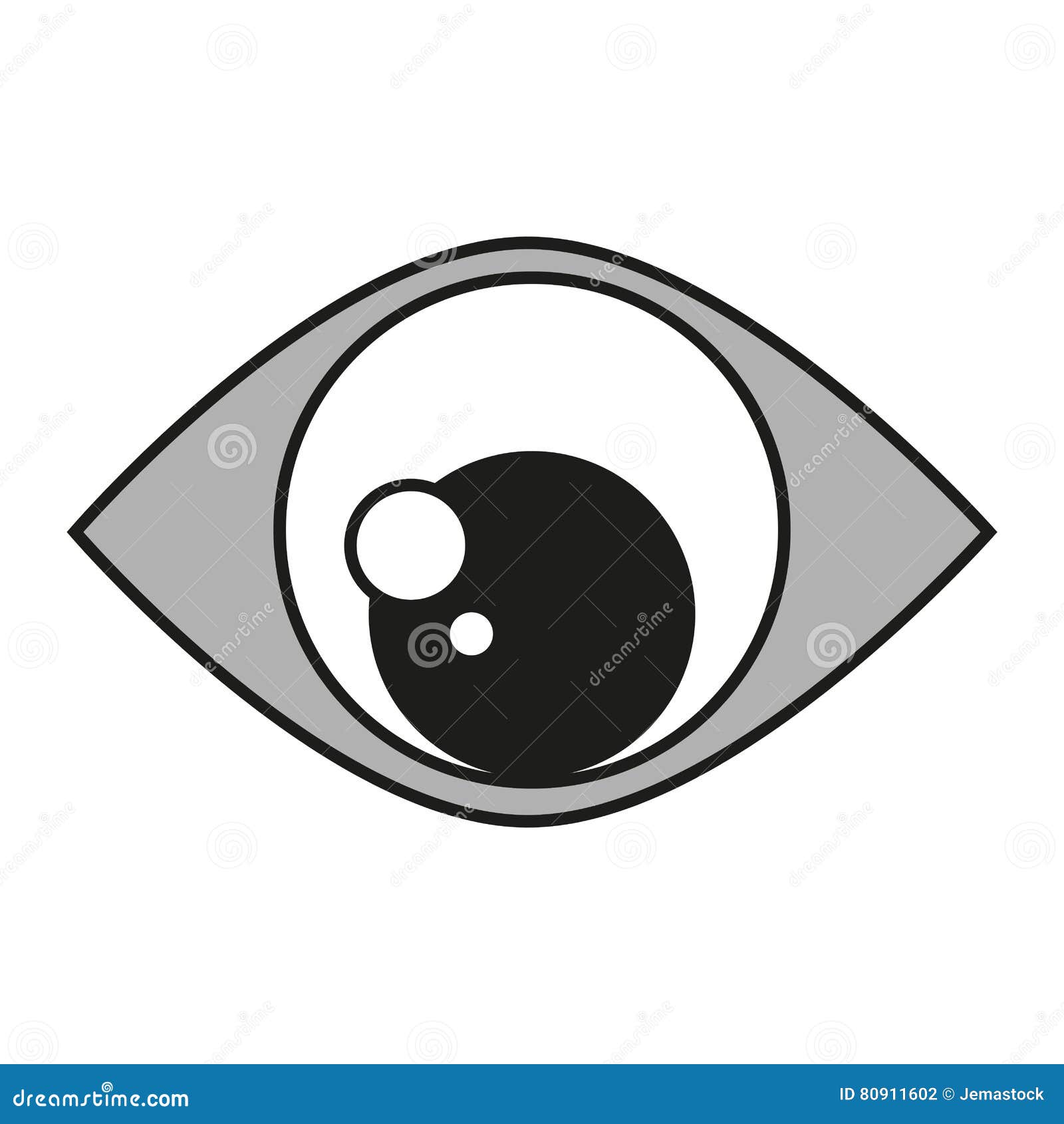 Isolated Eye of Security Design Stock Vector - Illustration of ...